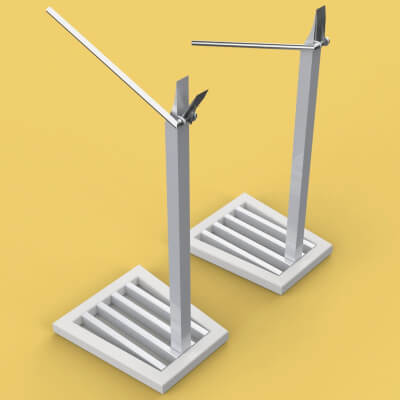 Manual Coconut Remover Skin Tool Husk Peeler Dehusker - 3D Model by surf3d