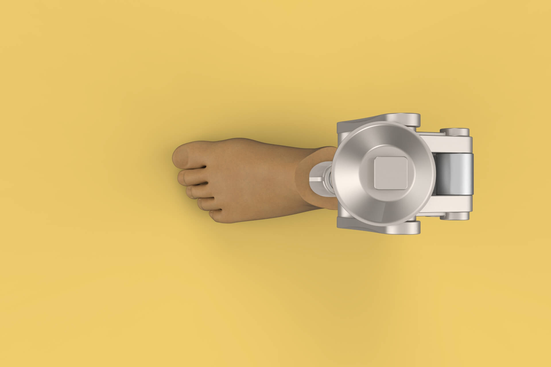 Medical Artificial Prosthetic Leg Mechanical Four Bar Joint - 3D Model ...