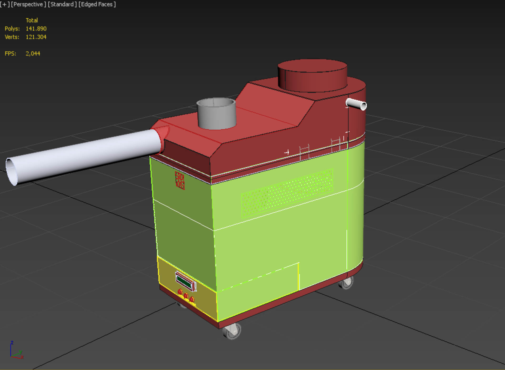 Mist Humidifier Air Fog Agricultural Farm Cooling System - 3D Model by ...