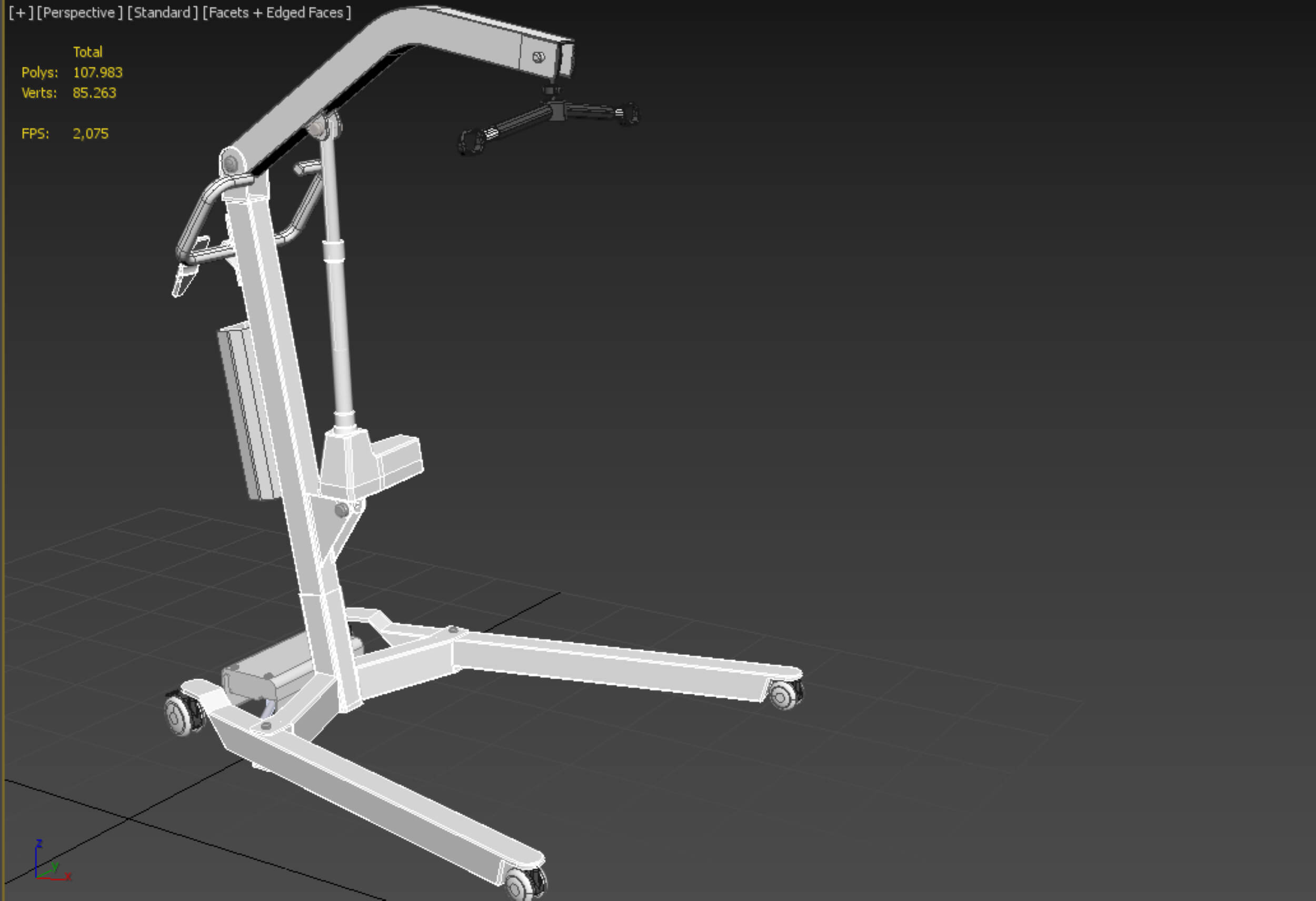 Mobile Floor Patient Lifter Hoist Aged Care Hospital Disabil - 3D Model ...