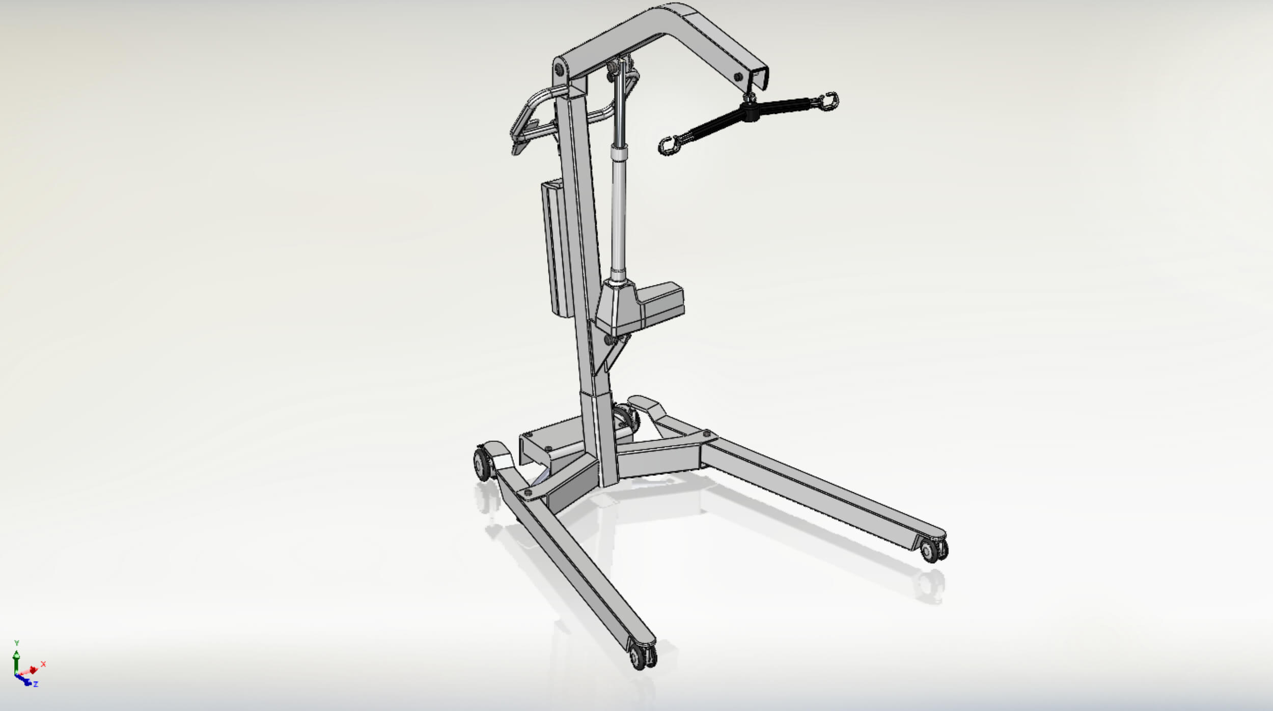 Mobile Floor Patient Lifter Hoist Aged Care Hospital Disabil - 3D Model ...