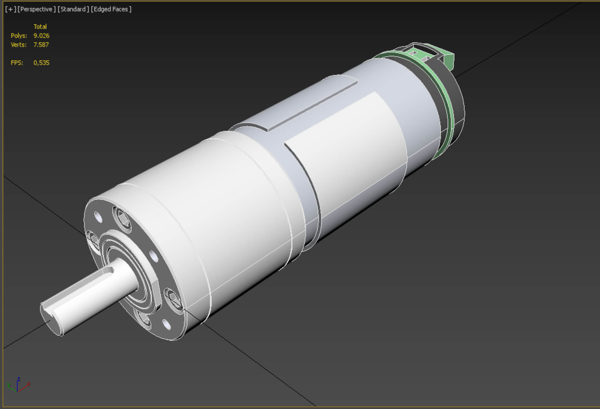 Motor Gear Planetary DC Electric Geared Torque - 3D Model by surf3d