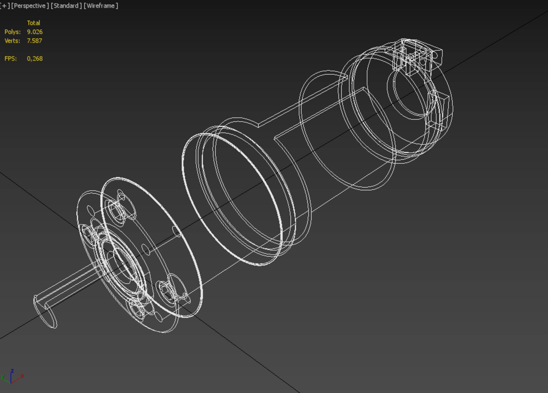 Motor Gear Planetary DC Electric Geared Torque - 3D Model by surf3d