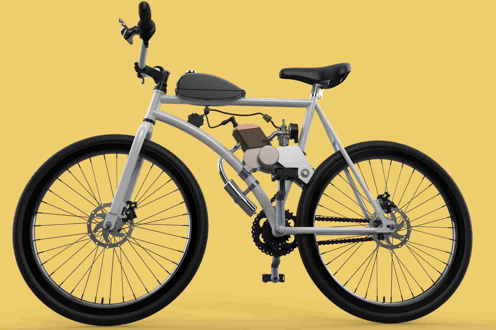 Petrol Engine BICYCLE - 3D Model by surf3d