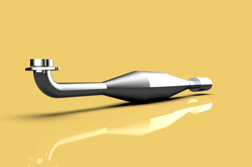 Motorcycle Exhaust Muffler - 3D Model by surf3d