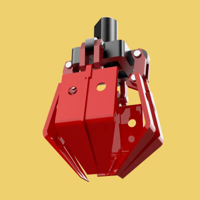 PALM OIL FRUIT CRANE ATTACHMENT ARM LOADER LIFTING GRABBER - 3D Model ...