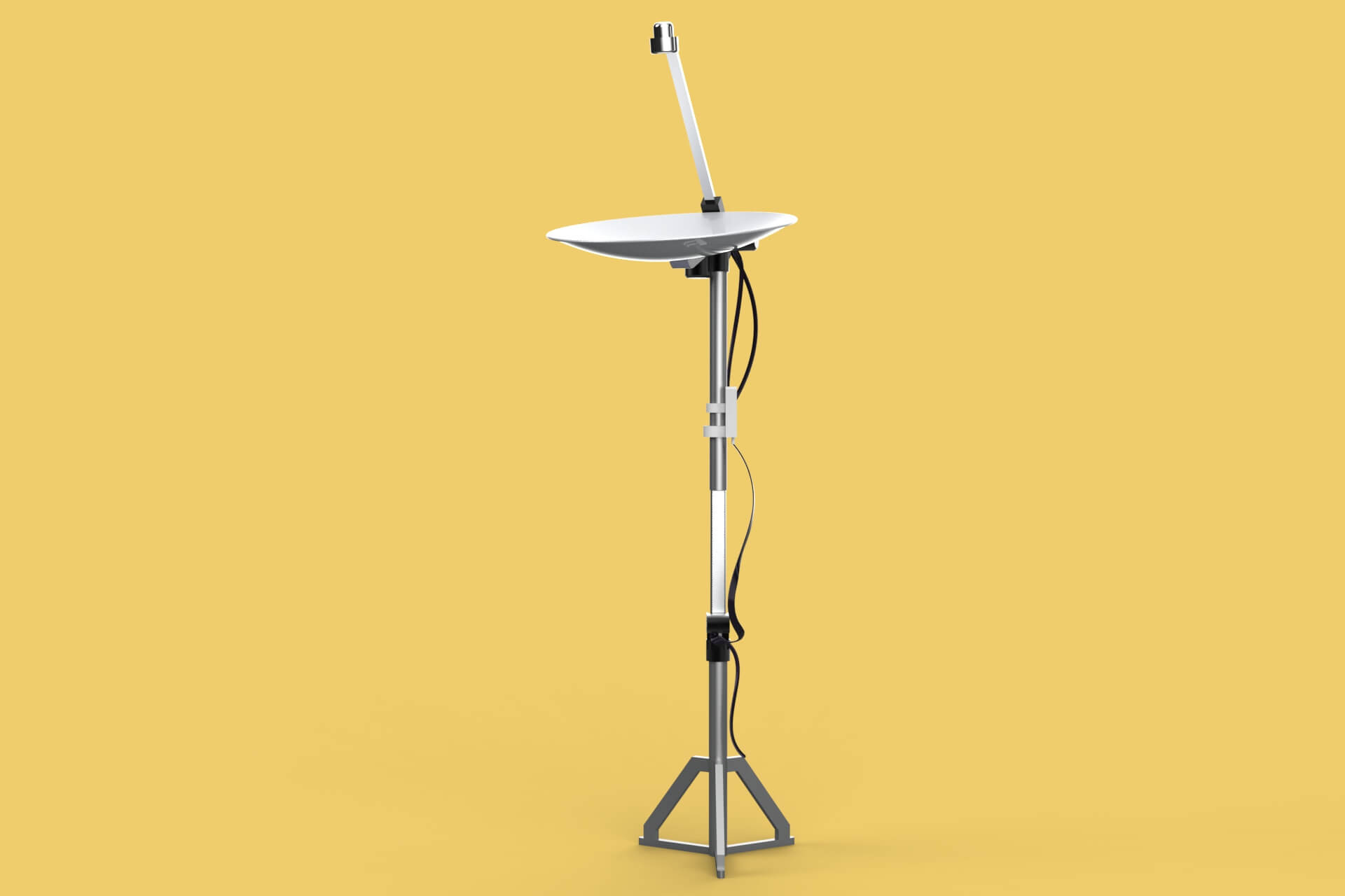 Parabolic Antenna Tracker Tracking System - 3D Model by surf3d