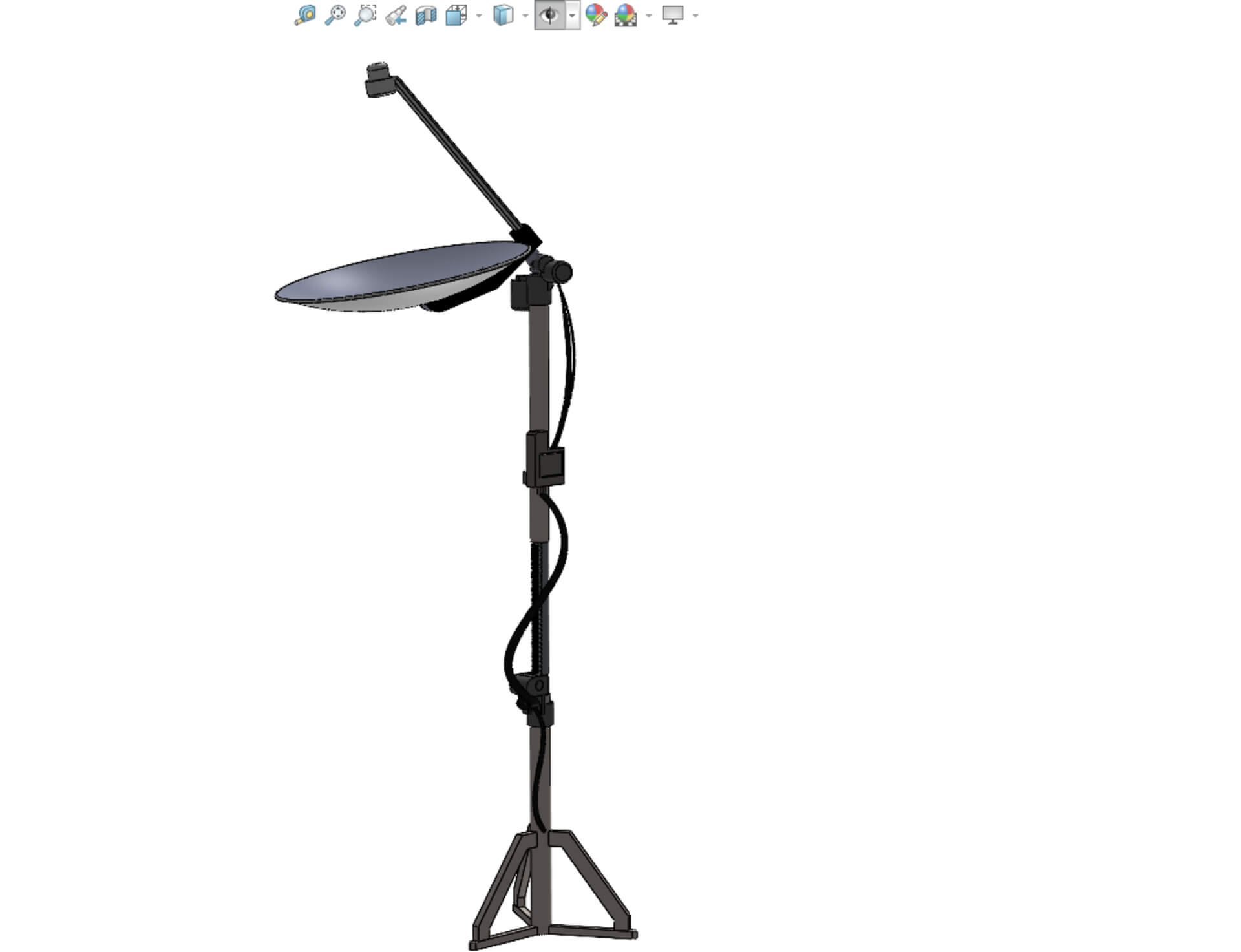 Parabolic Antenna Tracker Tracking System - 3D Model by surf3d