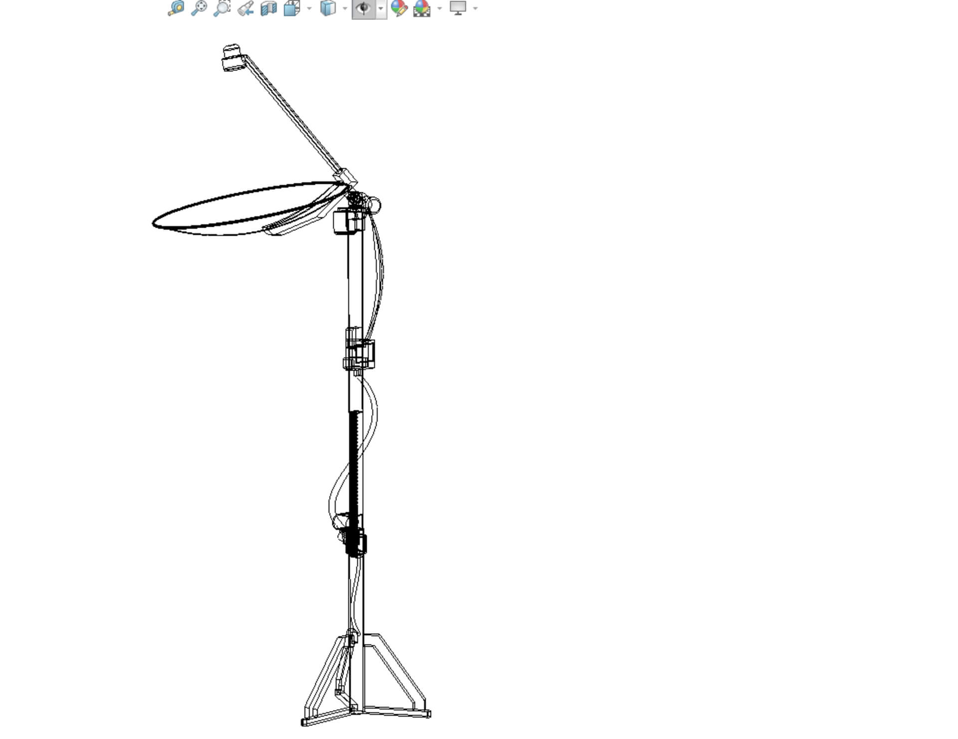 Parabolic Antenna Tracker Tracking System - 3D Model by surf3d