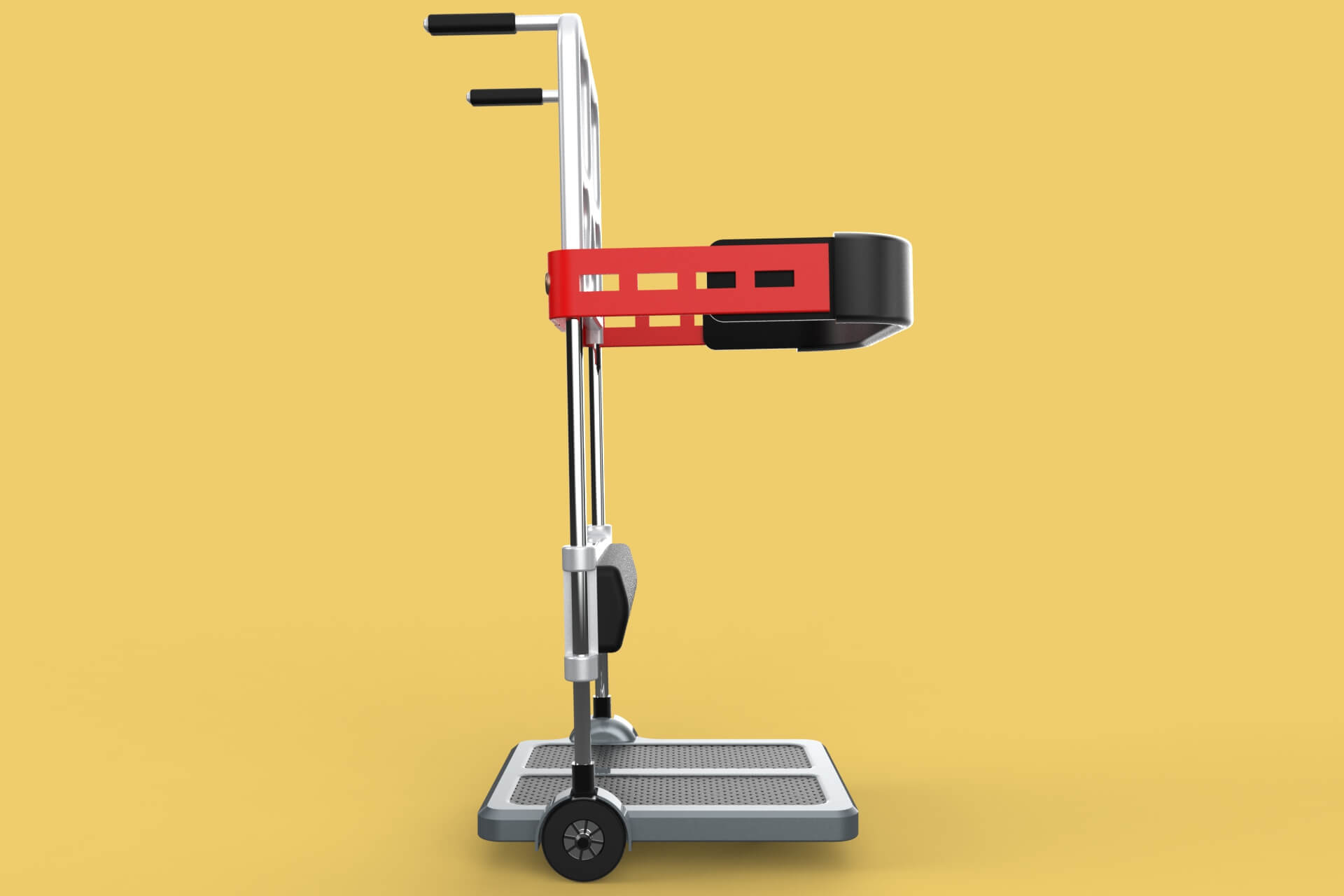 Patient Caregiver Raiser Sit Stand Transfer Lift Assist Cart - 3D Model ...