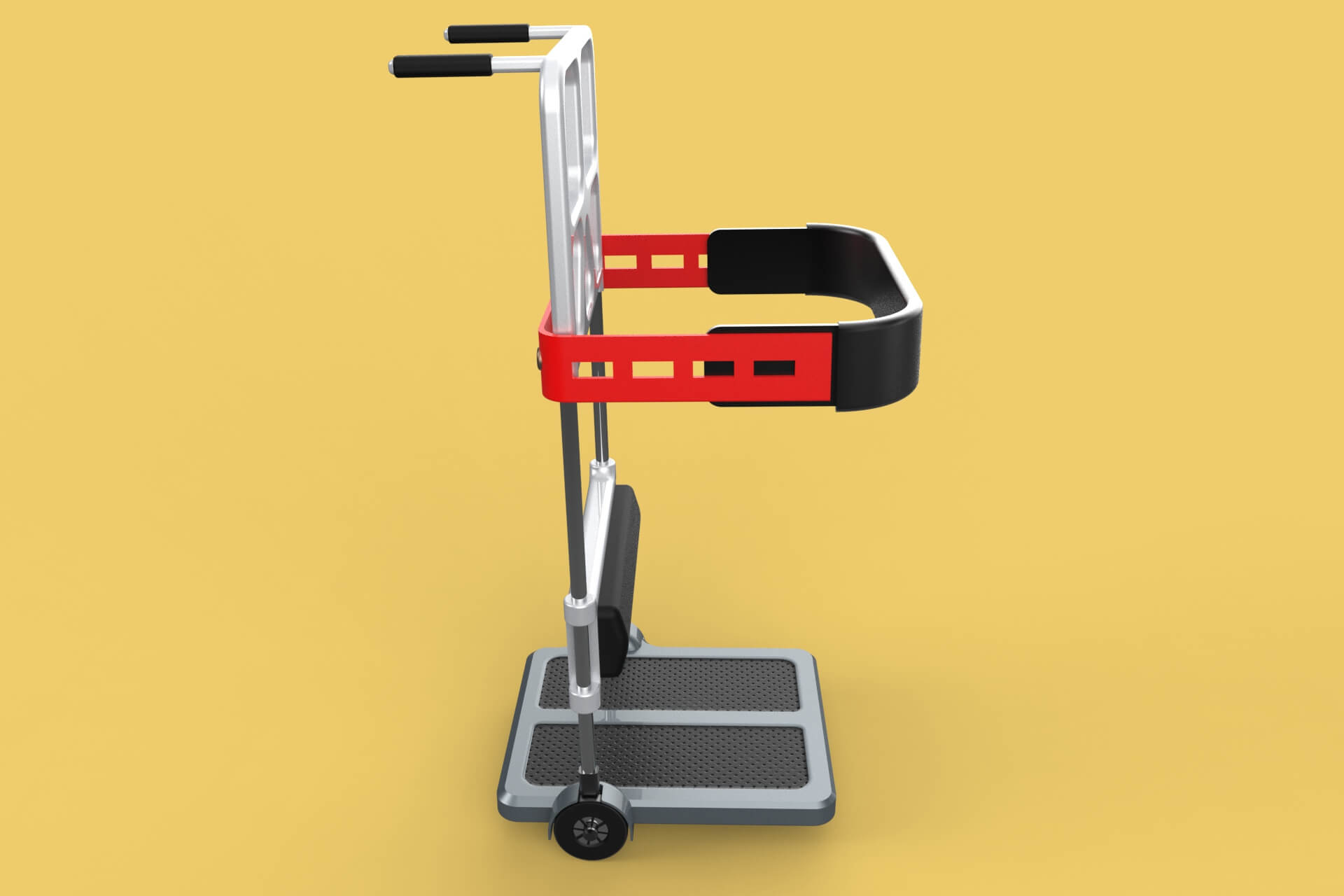 Patient Caregiver Raiser Sit Stand Transfer Lift Assist Cart - 3D Model ...