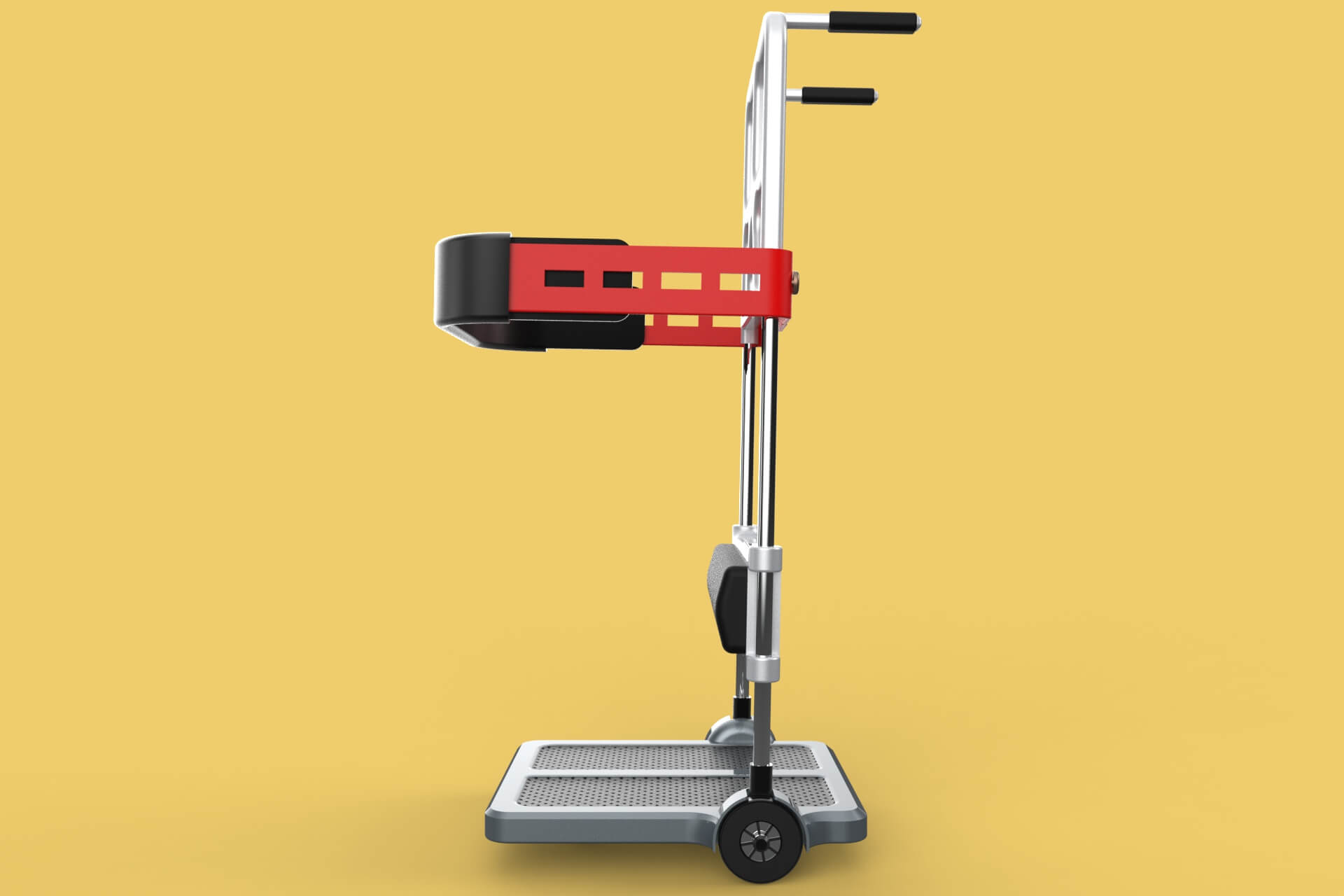 Patient Caregiver Raiser Sit Stand Transfer Lift Assist Cart - 3D Model ...