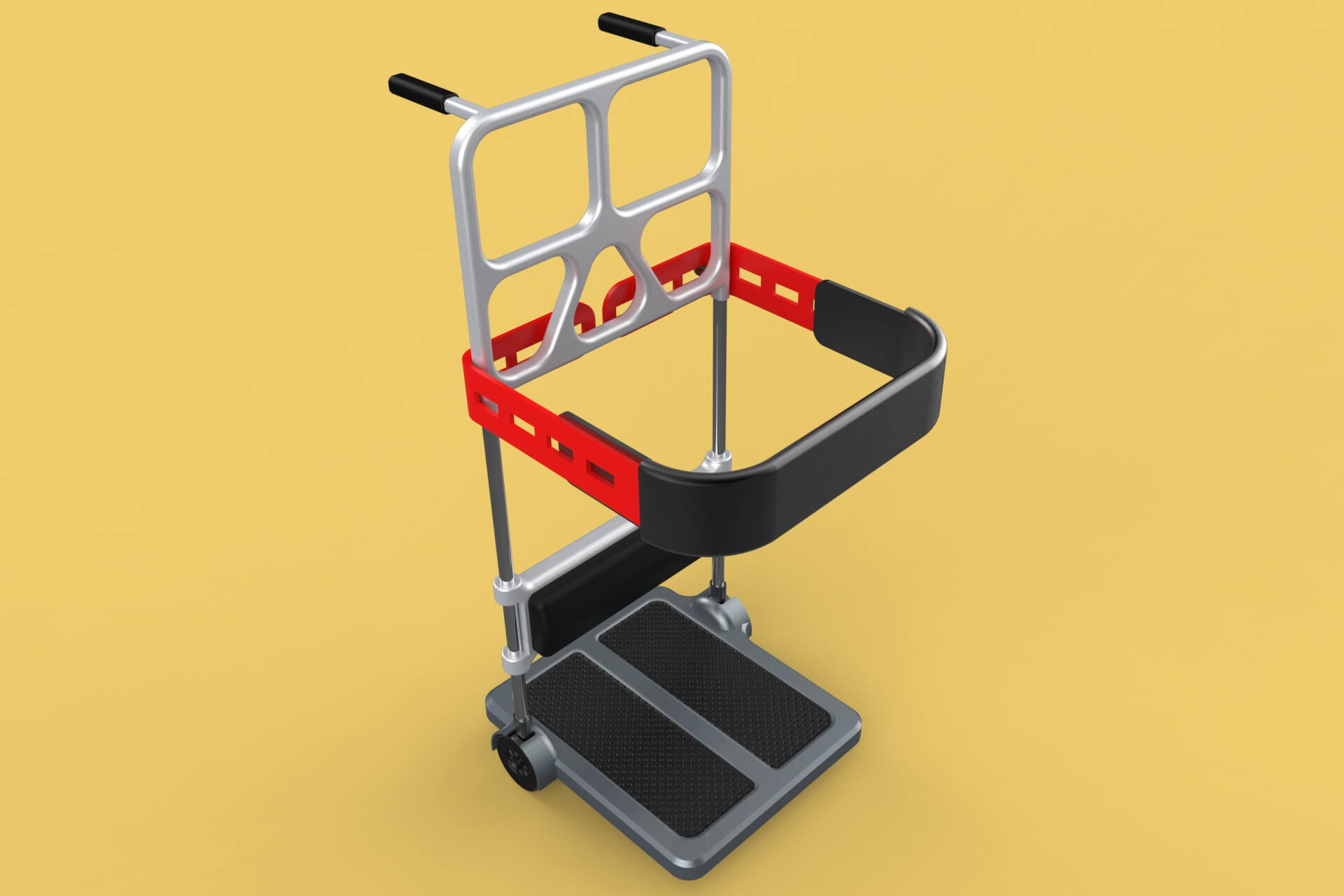 Patient Caregiver Raiser Sit Stand Transfer Lift Assist Cart - 3D Model ...