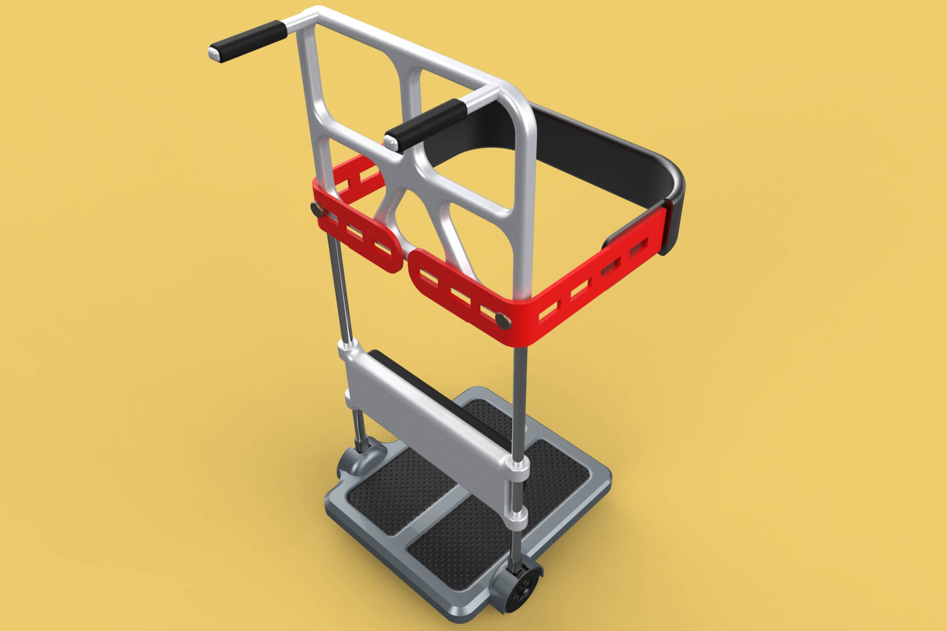 Patient Caregiver Raiser Sit Stand Transfer Lift Assist Cart - 3D Model ...