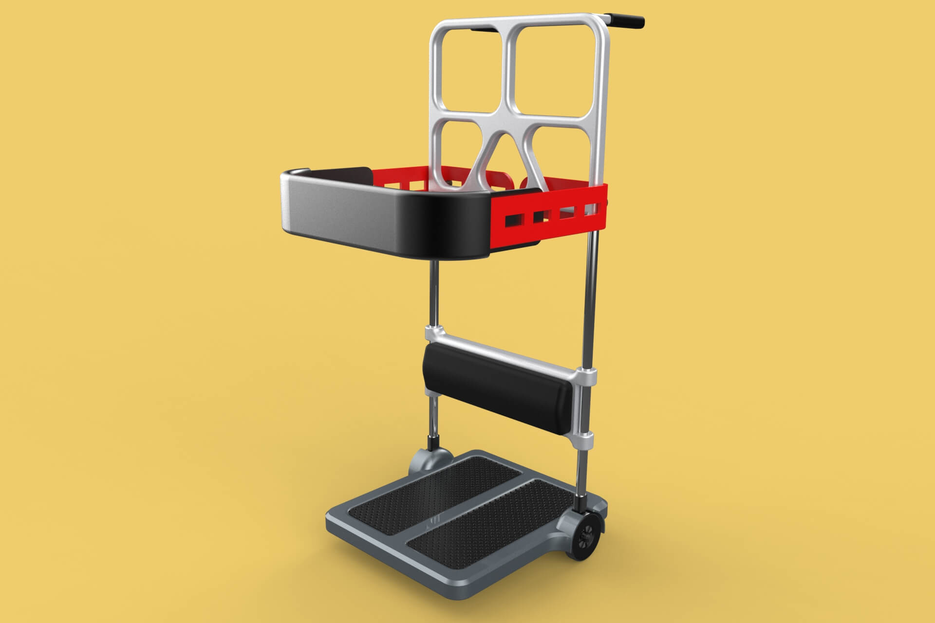 Patient Caregiver Raiser Sit Stand Transfer Lift Assist Cart - 3D Model ...
