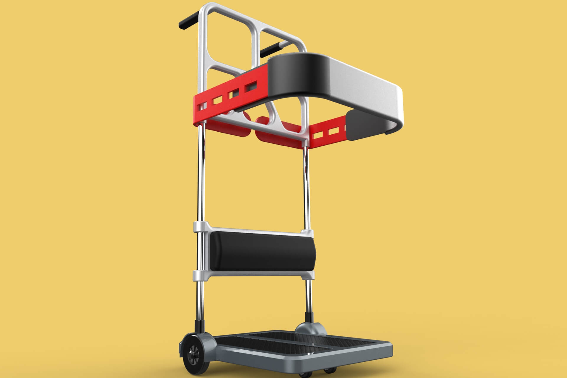 Patient Caregiver Raiser Sit Stand Transfer Lift Assist Cart - 3D Model ...