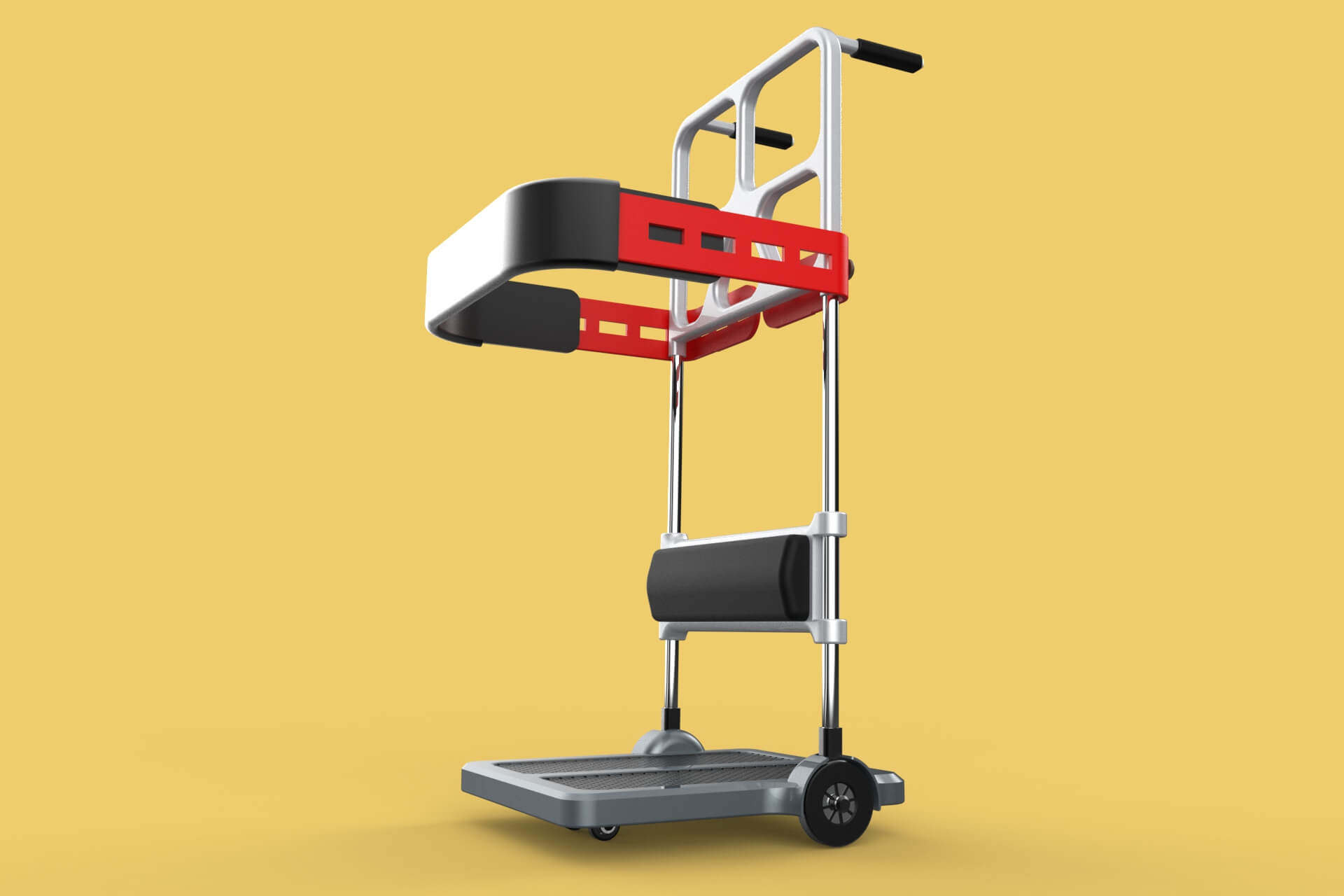 Patient Caregiver Raiser Sit Stand Transfer Lift Assist Cart - 3D Model ...