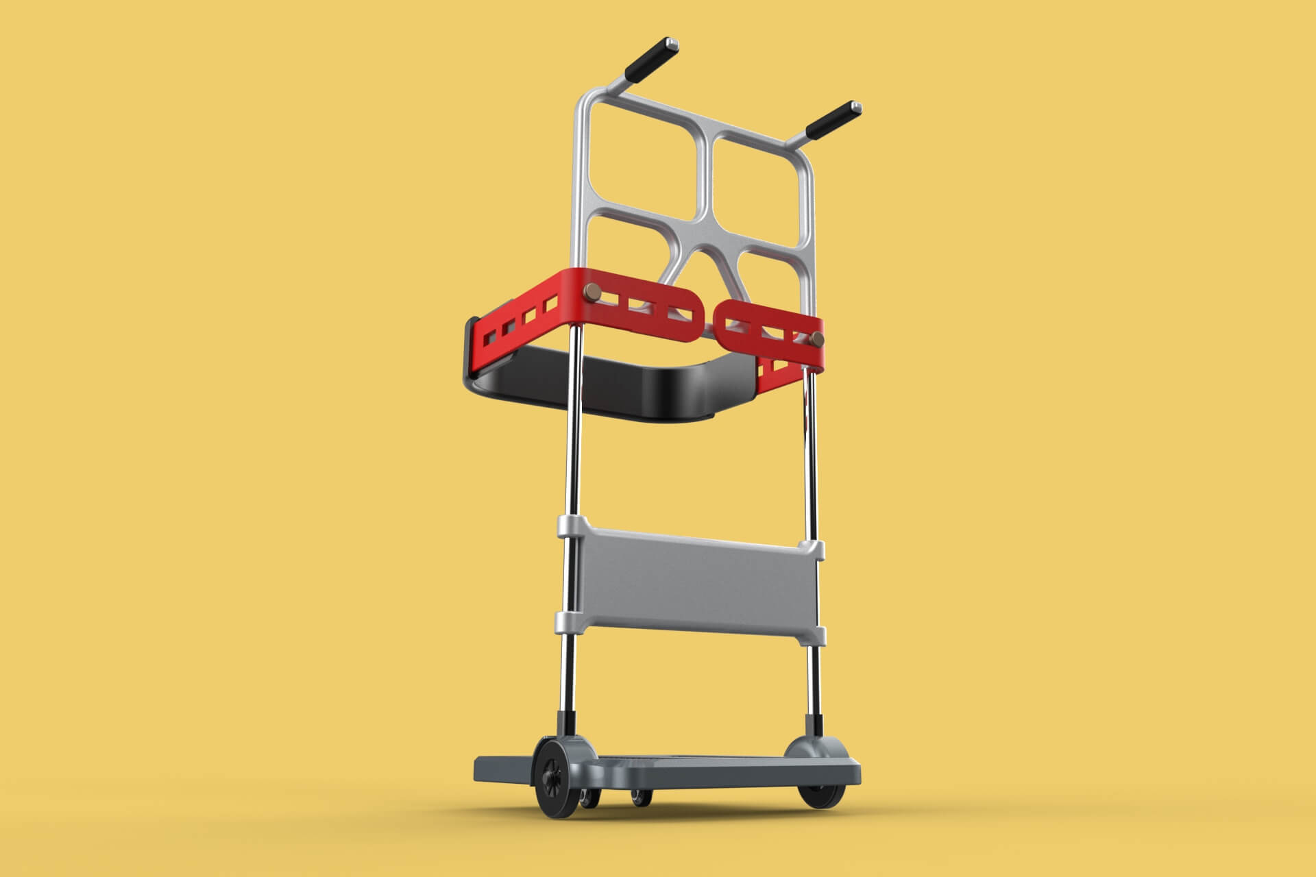 Patient Caregiver Raiser Sit Stand Transfer Lift Assist Cart - 3D Model ...