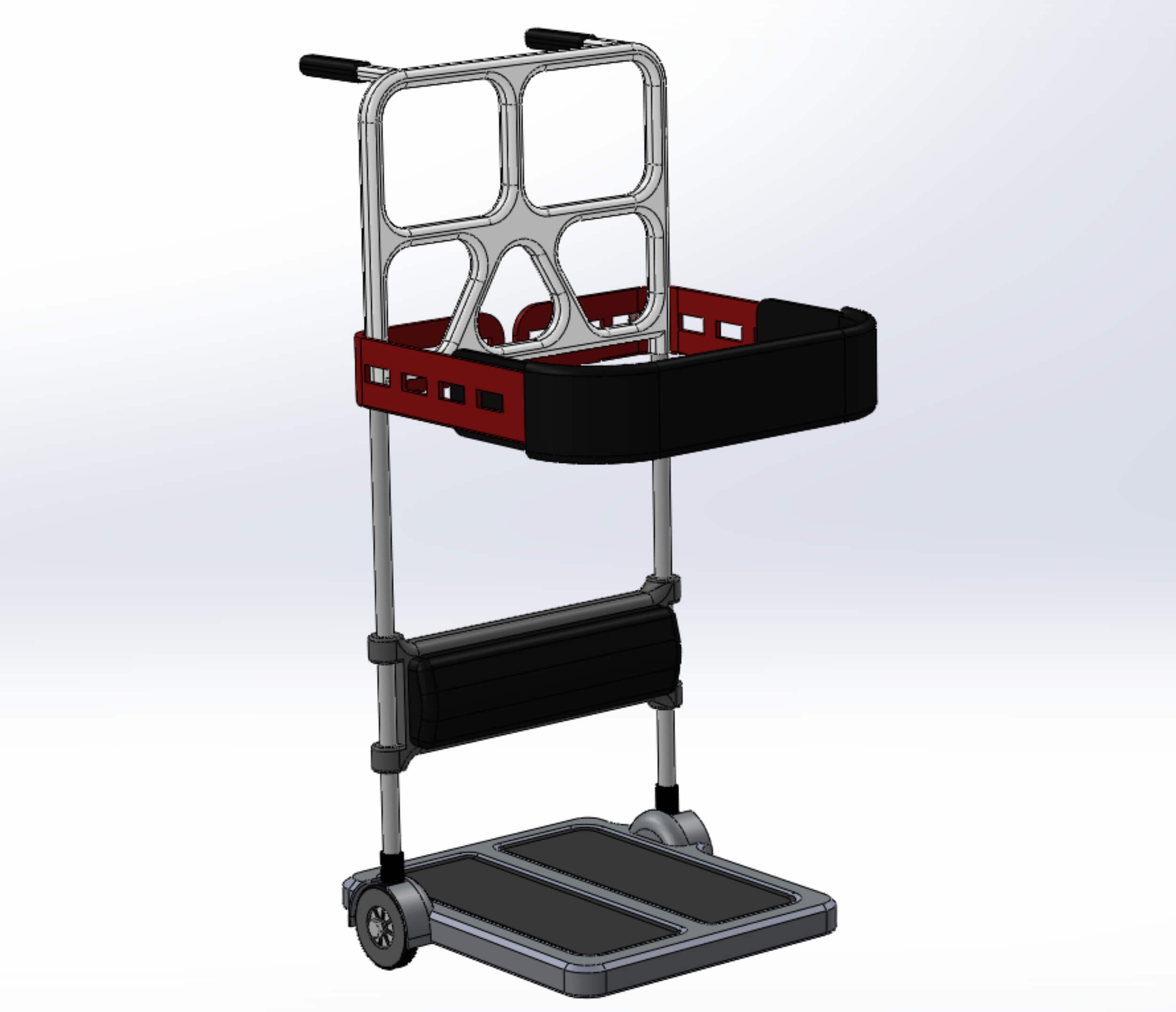 Patient Caregiver Raiser Sit Stand Transfer Lift Assist Cart - 3D Model ...
