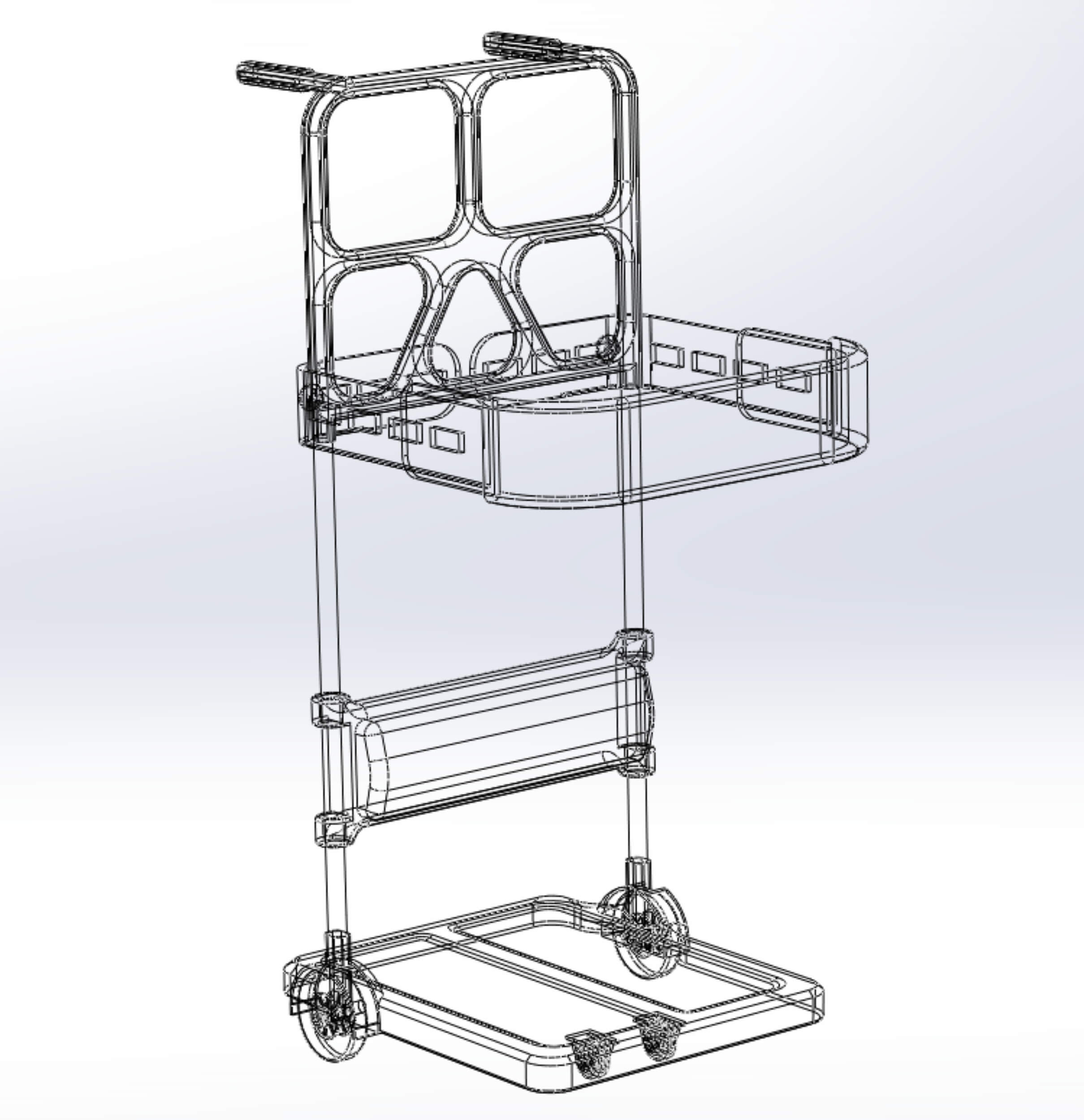 Patient Caregiver Raiser Sit Stand Transfer Lift Assist Cart - 3D Model ...