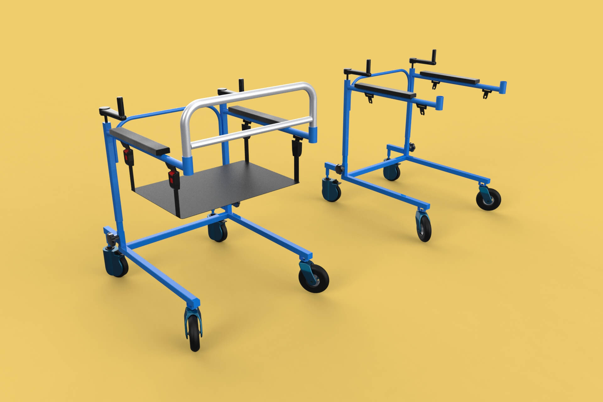 Pediatric Gait Trainers Walker Walking Aids Seat Rollator - 3D Model by ...