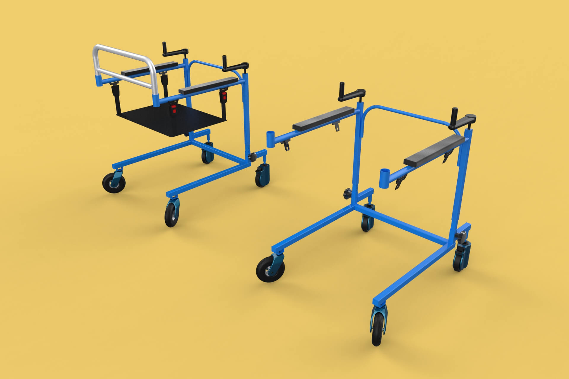 Pediatric Gait Trainers Walker Walking Aids Seat Rollator - 3D Model by ...