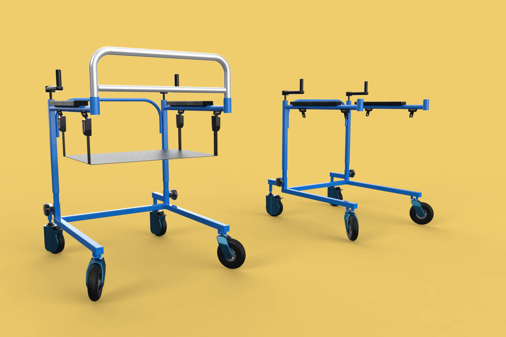 Pediatric Gait Trainers Walker Walking Aids Seat Rollator - 3D Model by ...