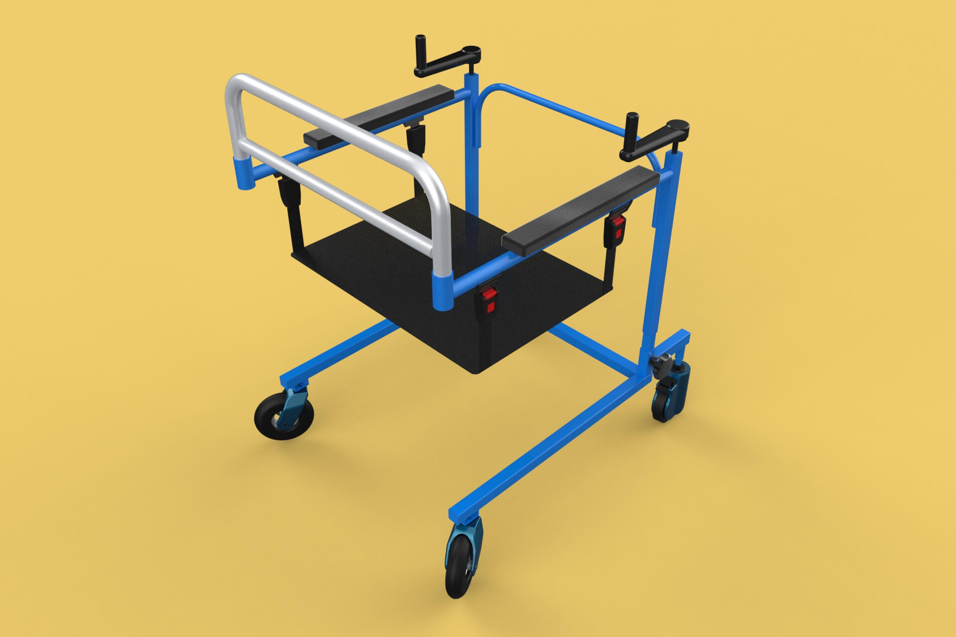 Pediatric Gait Trainers Walker Walking Aids Seat Rollator - 3D Model by ...