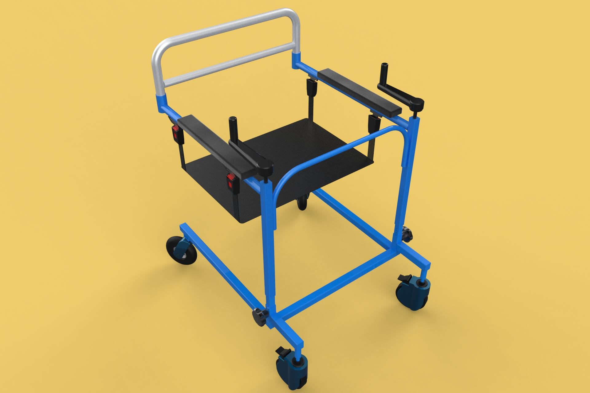 Pediatric Gait Trainers Walker Walking Aids Seat Rollator - 3D Model by ...