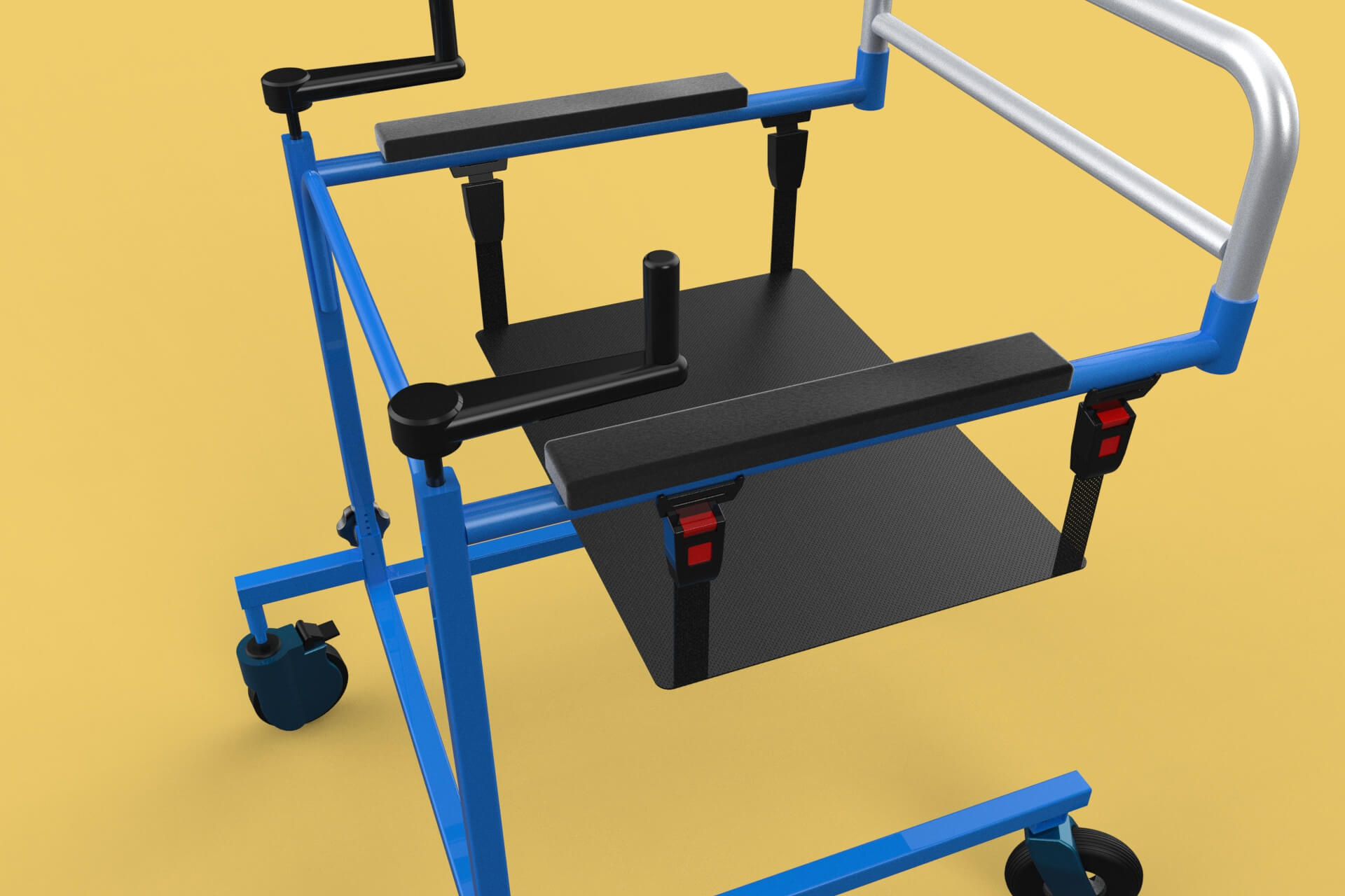 Pediatric Gait Trainers Walker Walking Aids Seat Rollator - 3D Model by ...