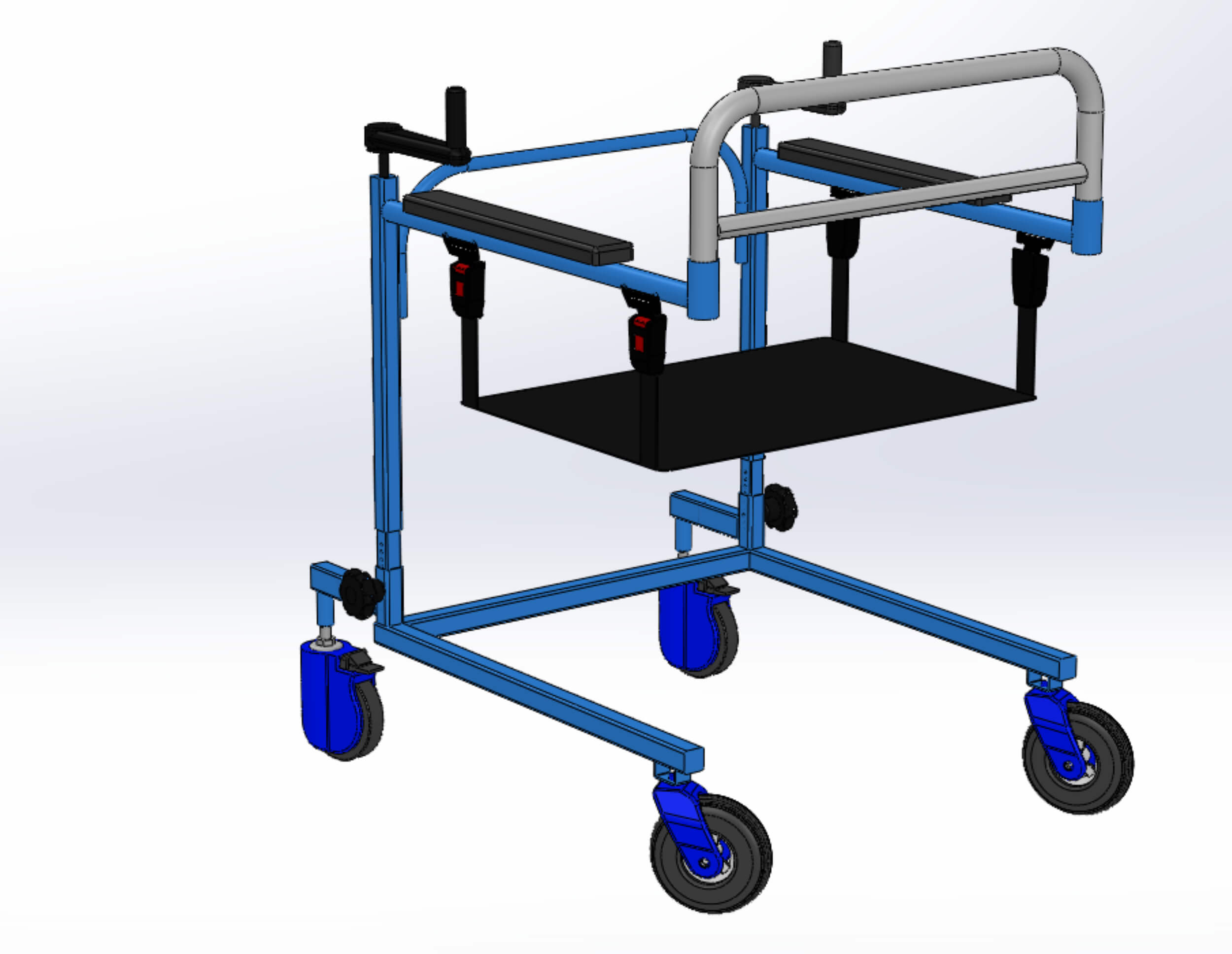 Pediatric Gait Trainers Walker Walking Aids Seat Rollator - 3D Model by ...