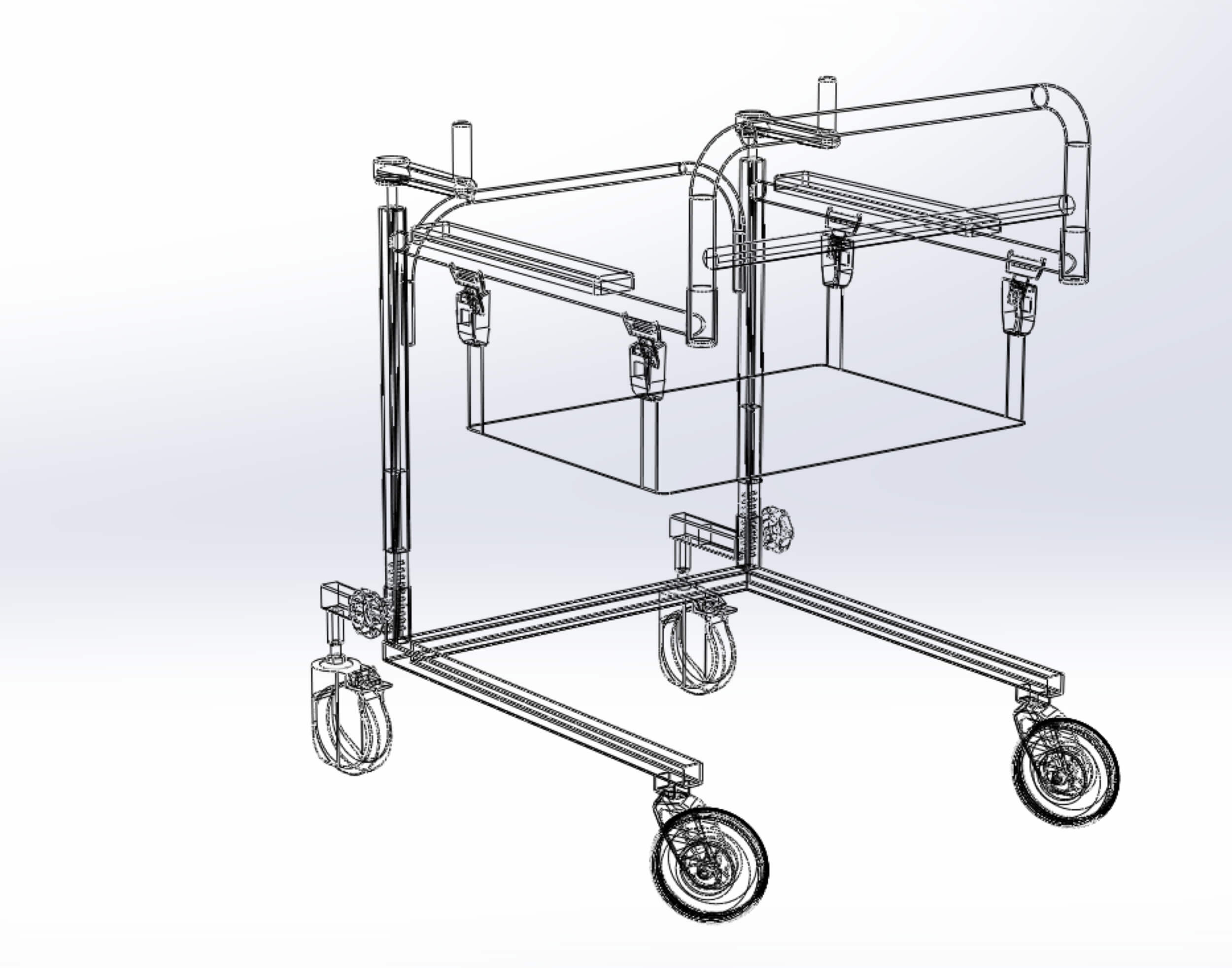 Pediatric Gait Trainers Walker Walking Aids Seat Rollator - 3D Model by ...