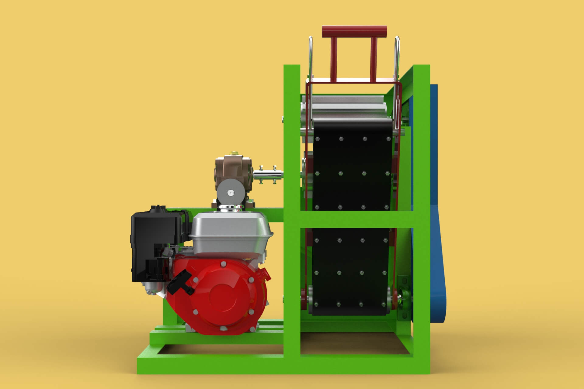 Peeler Machine Coconut Tool Conveyor Cutting Sheller Skin - 3D Model by ...