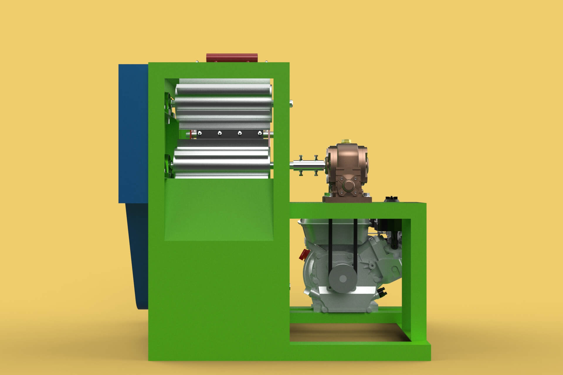Peeler Machine Coconut Tool Conveyor Cutting Sheller Skin - 3D Model by ...