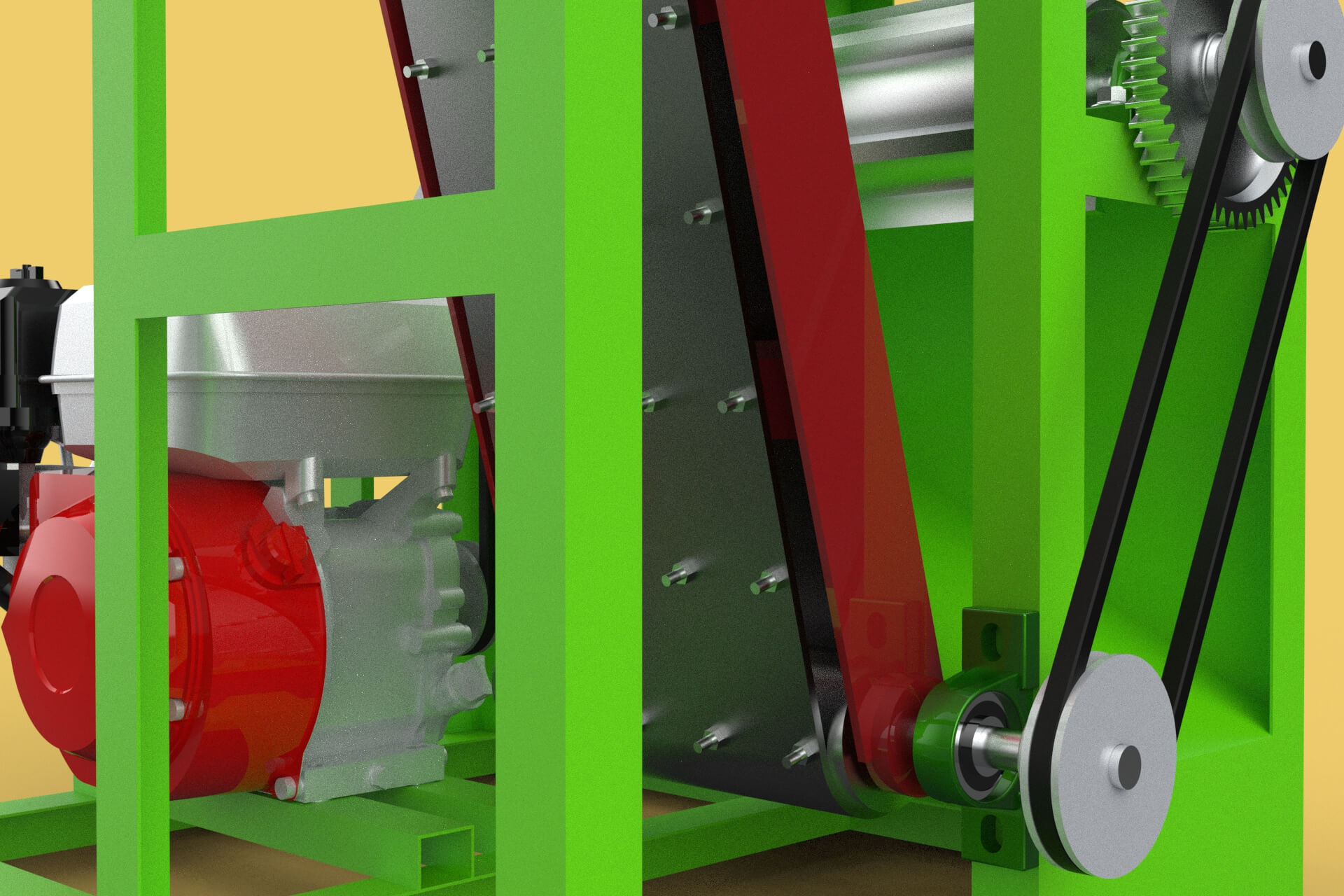 Peeler Machine Coconut Tool Conveyor Cutting Sheller Skin - 3D Model by ...