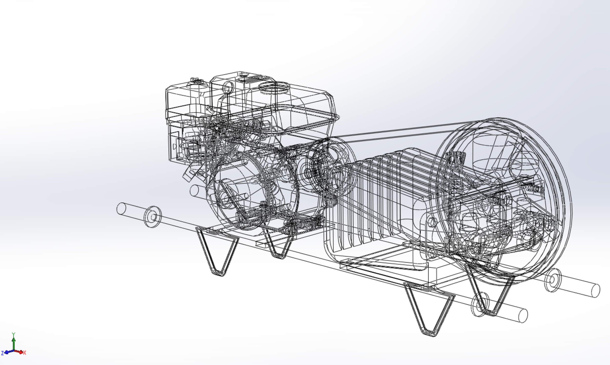 Plunger Pump Gasoline Engine Sprayer Pressure Water Jet Wash - 3D Model ...