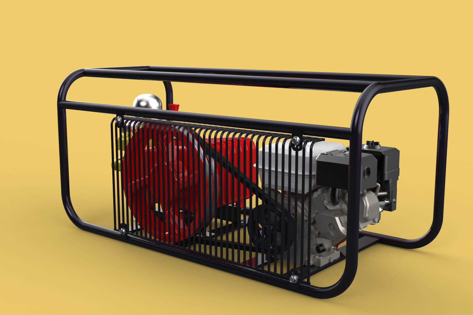 Plunger Pump Petrol Engine Sprayer Pressure Water Car Wash - 3D Model ...