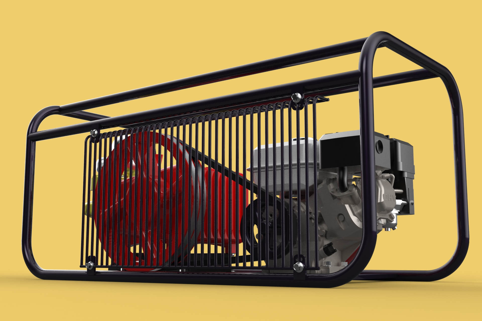 Plunger Pump Petrol Engine Sprayer Pressure Water Car Wash - 3D Model ...