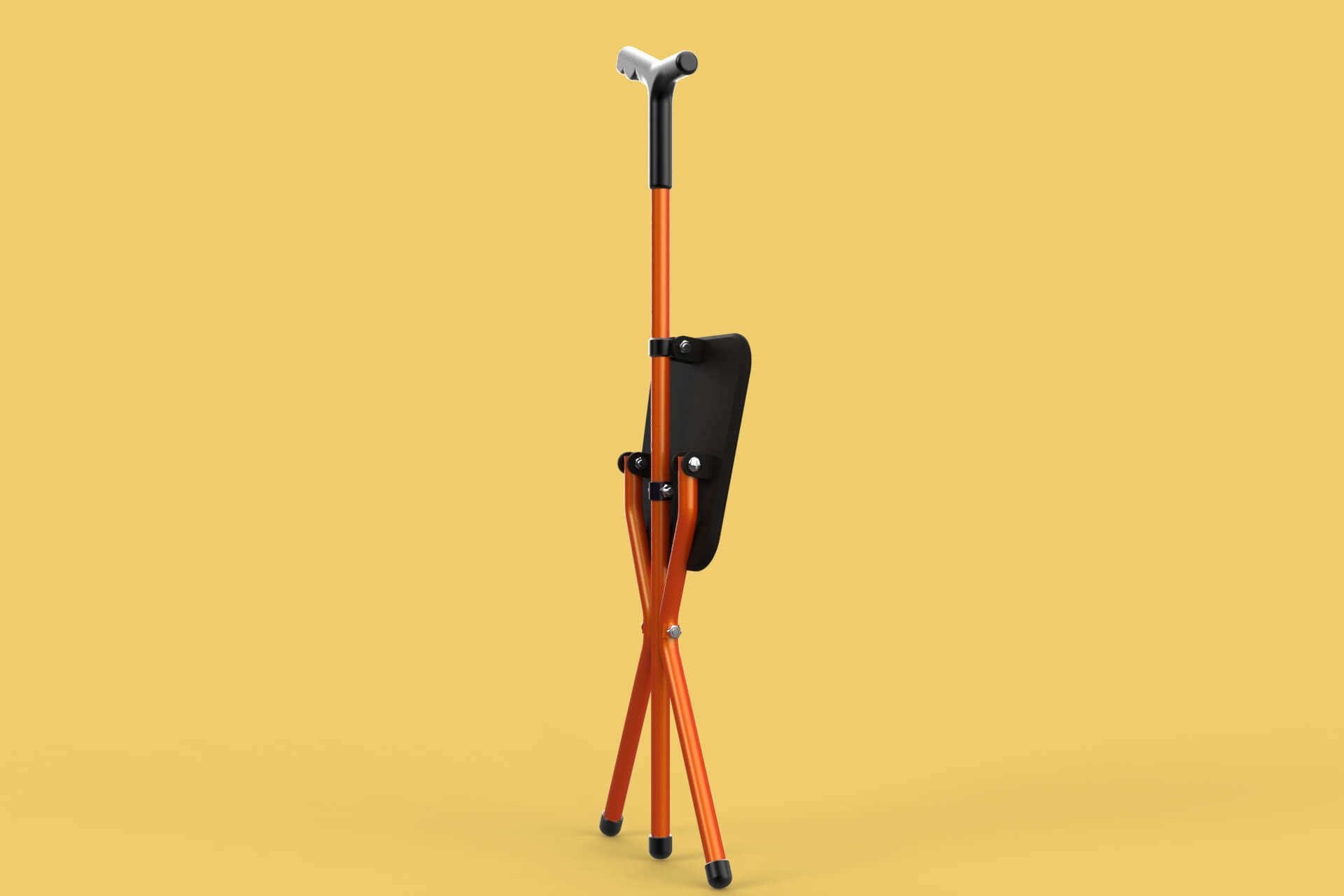 Pole Stick Cane Chair Walking Seat Stool Crutch Folding Flip - 3D Model ...