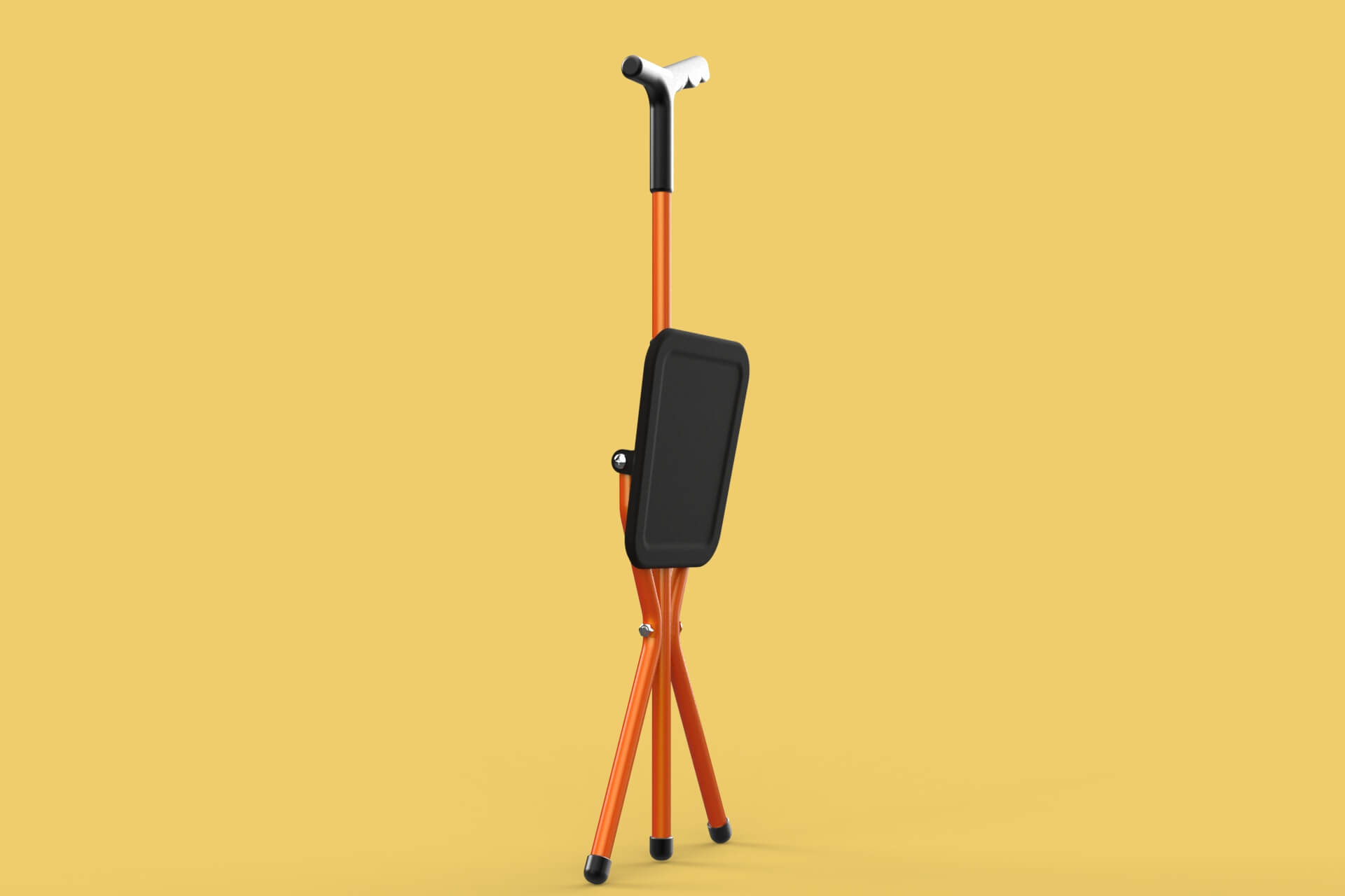 Pole Stick Cane Chair Walking Seat Stool Crutch Folding Flip - 3D Model ...