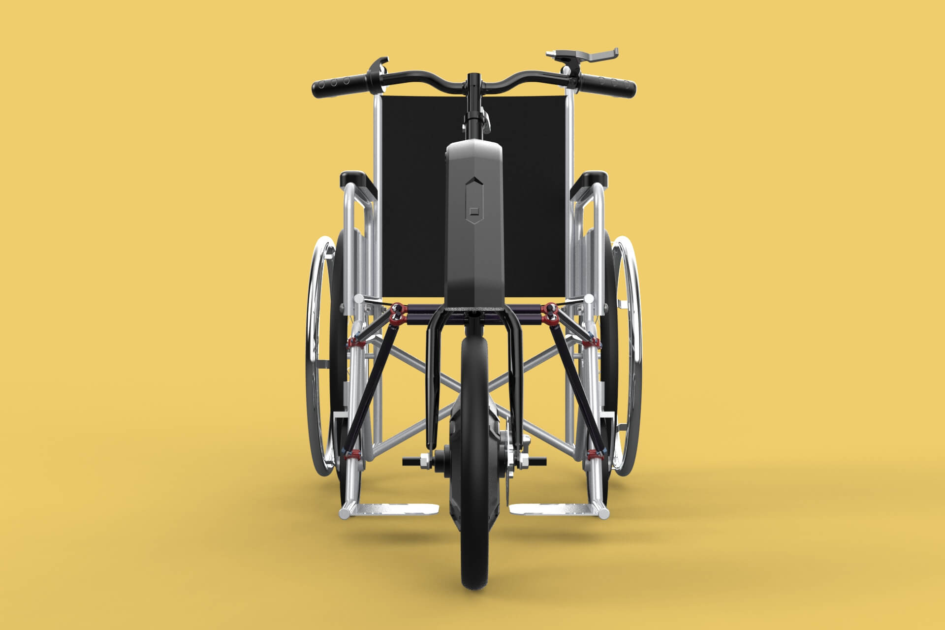 Power Assist Electric Motor Attachment Handcycle Wheelchair - 3D Model ...