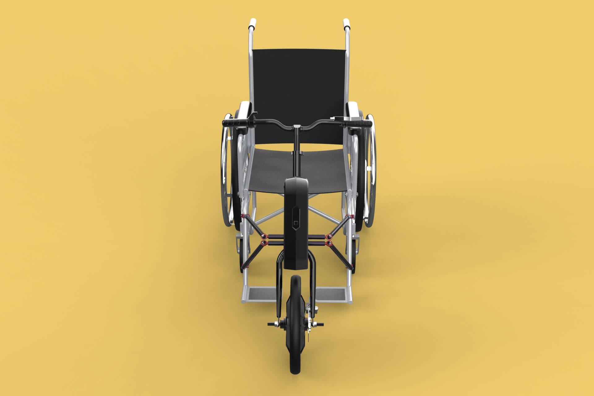 Power Assist Electric Motor Attachment Handcycle Wheelchair - 3D Model ...