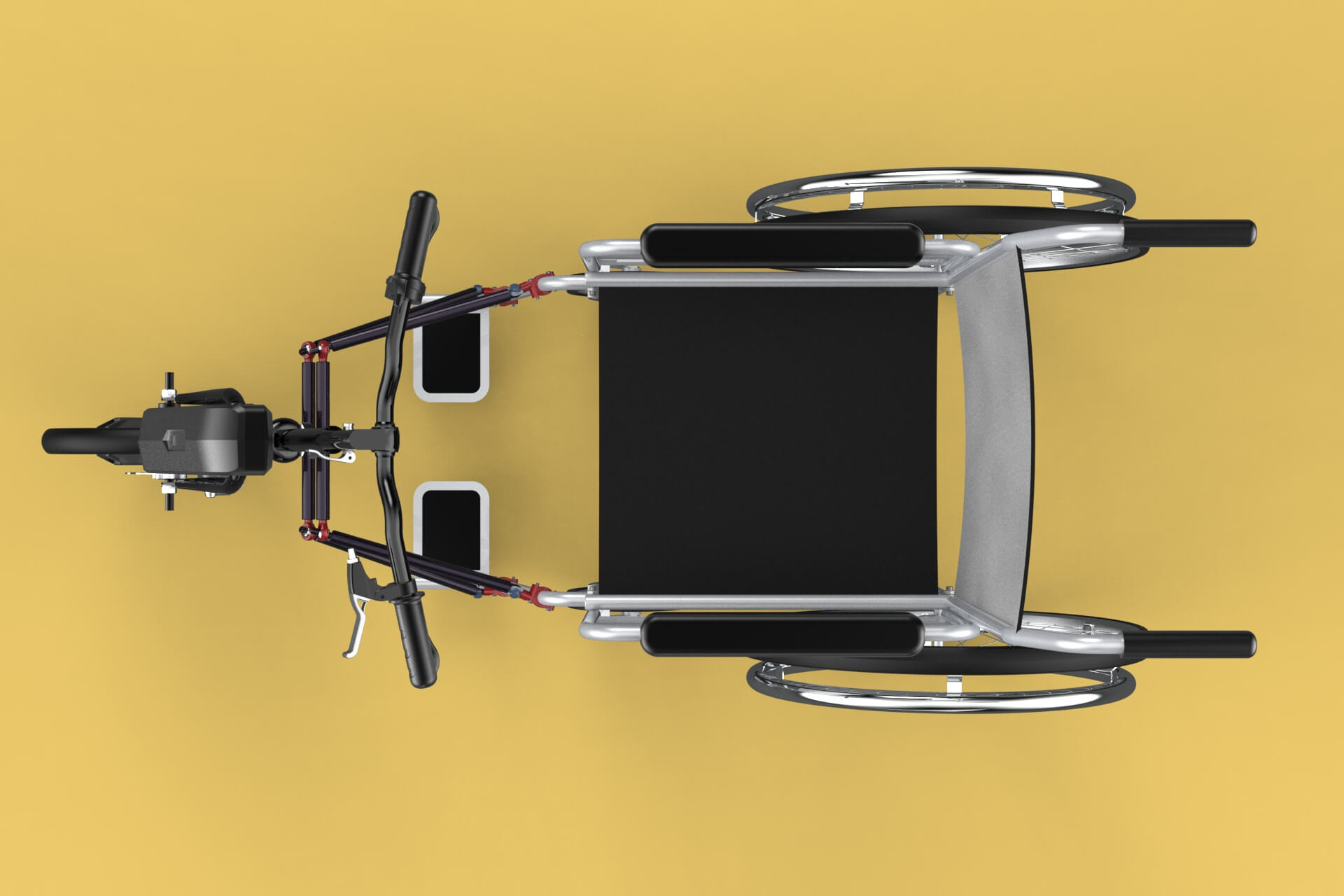 Power Assist Electric Motor Attachment Handcycle Wheelchair - 3D Model ...