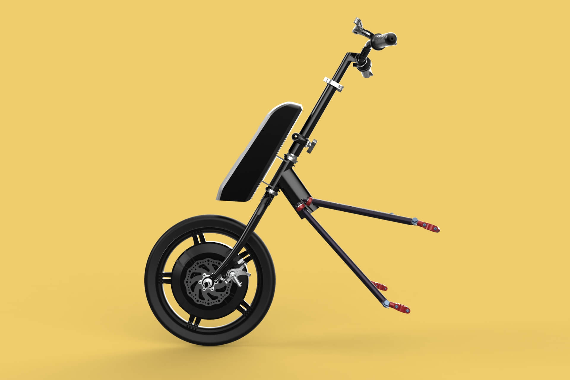 Power Assist Electric Motor Attachment Handcycle Wheelchair - 3D Model by surf3d