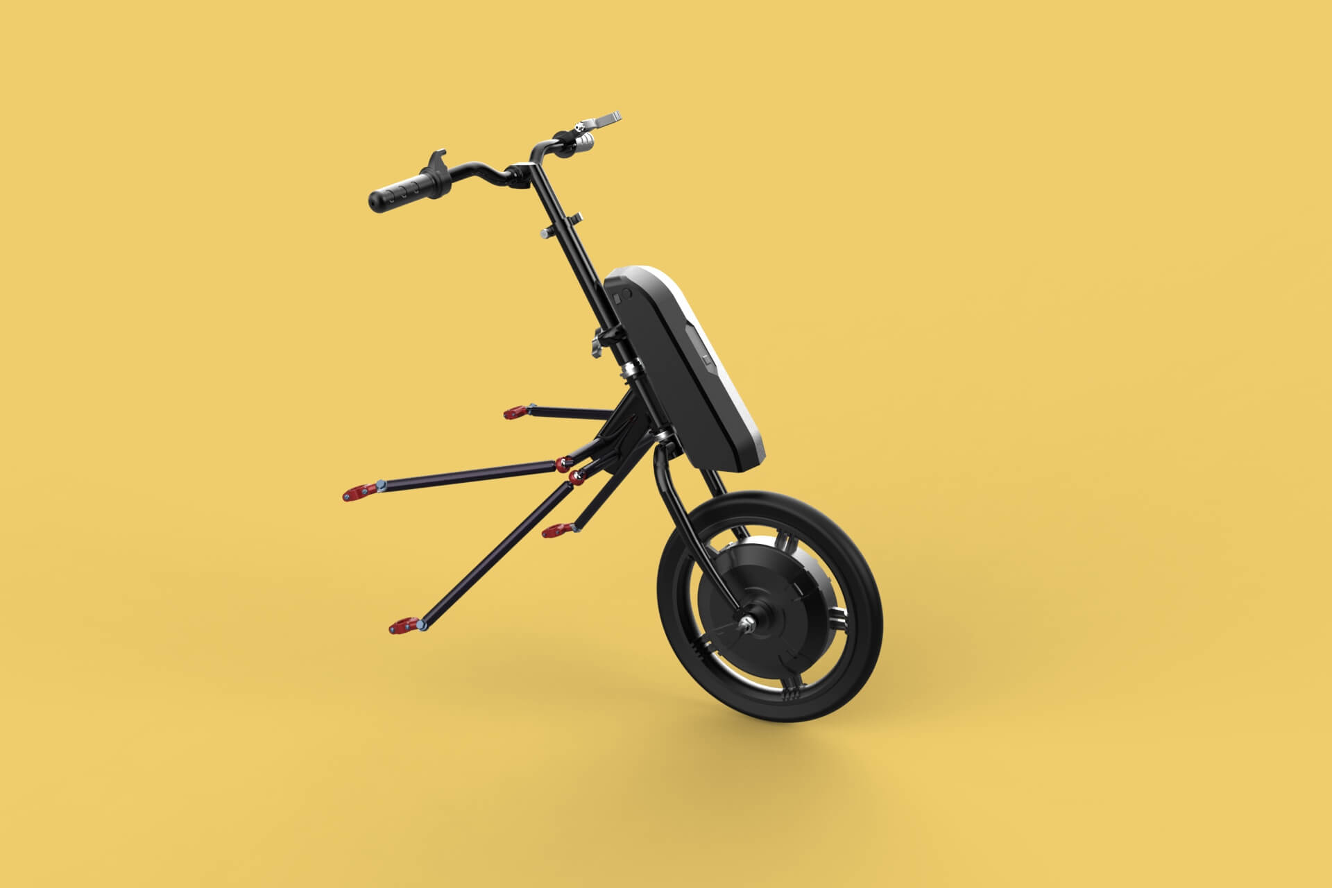 Power Assist Electric Motor Attachment Handcycle Wheelchair - 3D Model ...