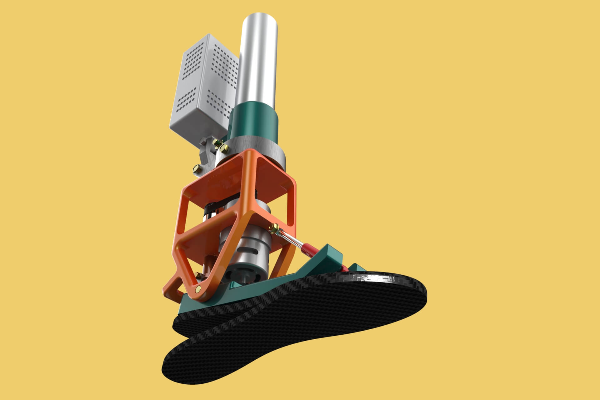 Powered Ankle-Knee Prosthesis Robotic Mechanical Leg Prosthe 3D Model ...