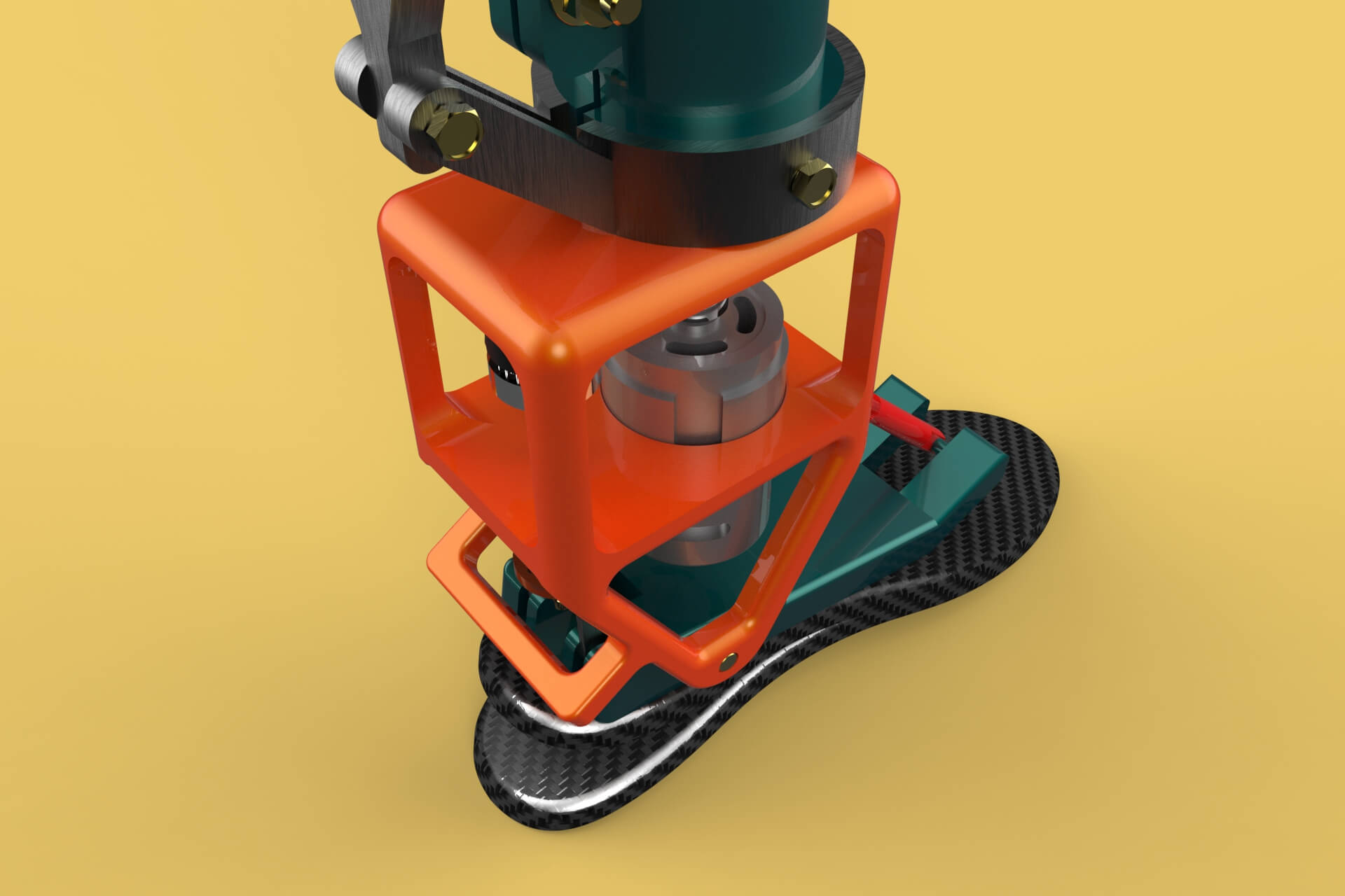 Powered Ankle-Knee Prosthesis Robotic Mechanical Leg Prosthe 3D Model ...