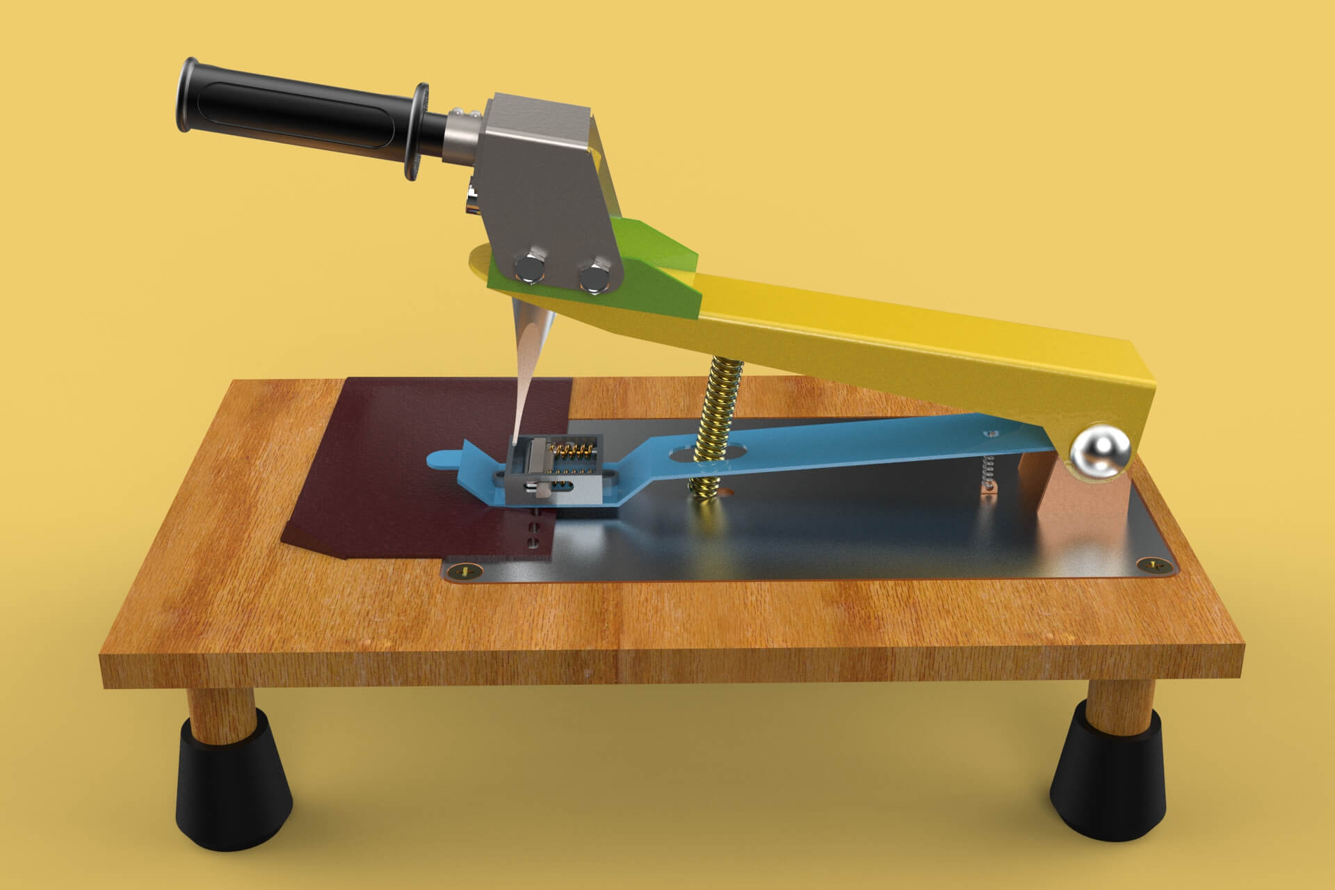 Puncher Tool Leather Hole Punch - 3D Model by surf3d