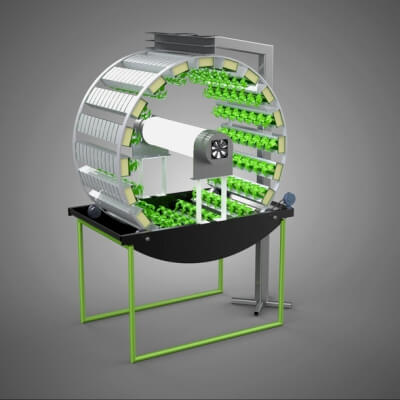 Radial Rotary Hydroponic Spin Gardening Plant Farm System Up - 3D Model ...