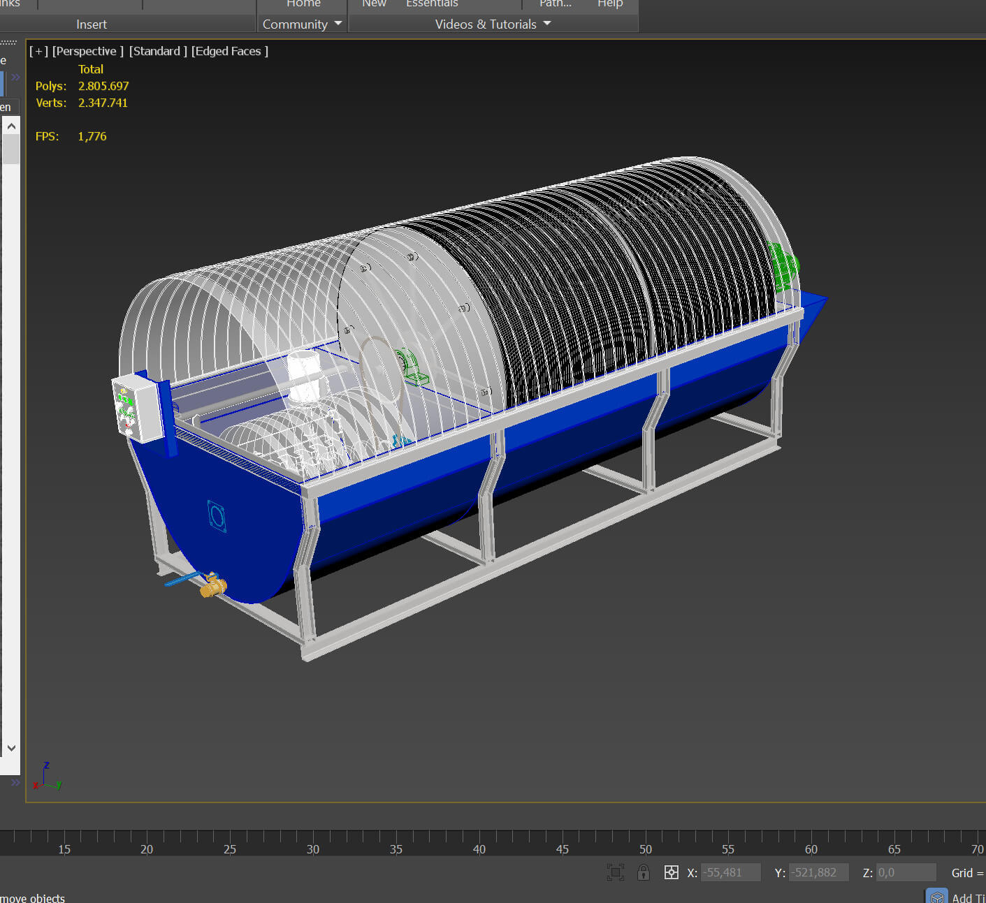 Wastewater Treatment - 3D Model by surf3d